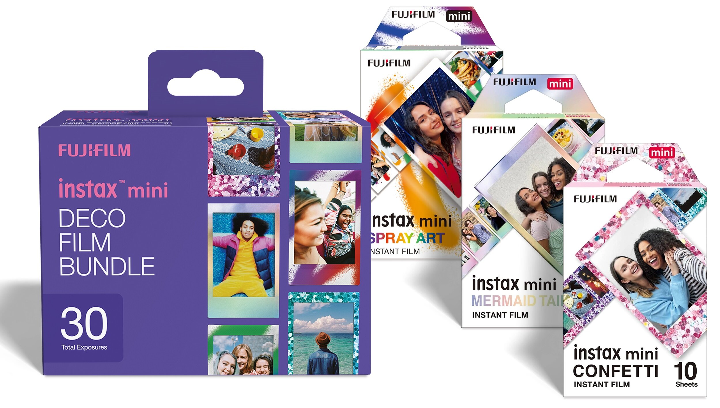 FUJIFILM Instax Mini Confetti, Mermaid Tail, Spray Art 3x10 arkuszy ...