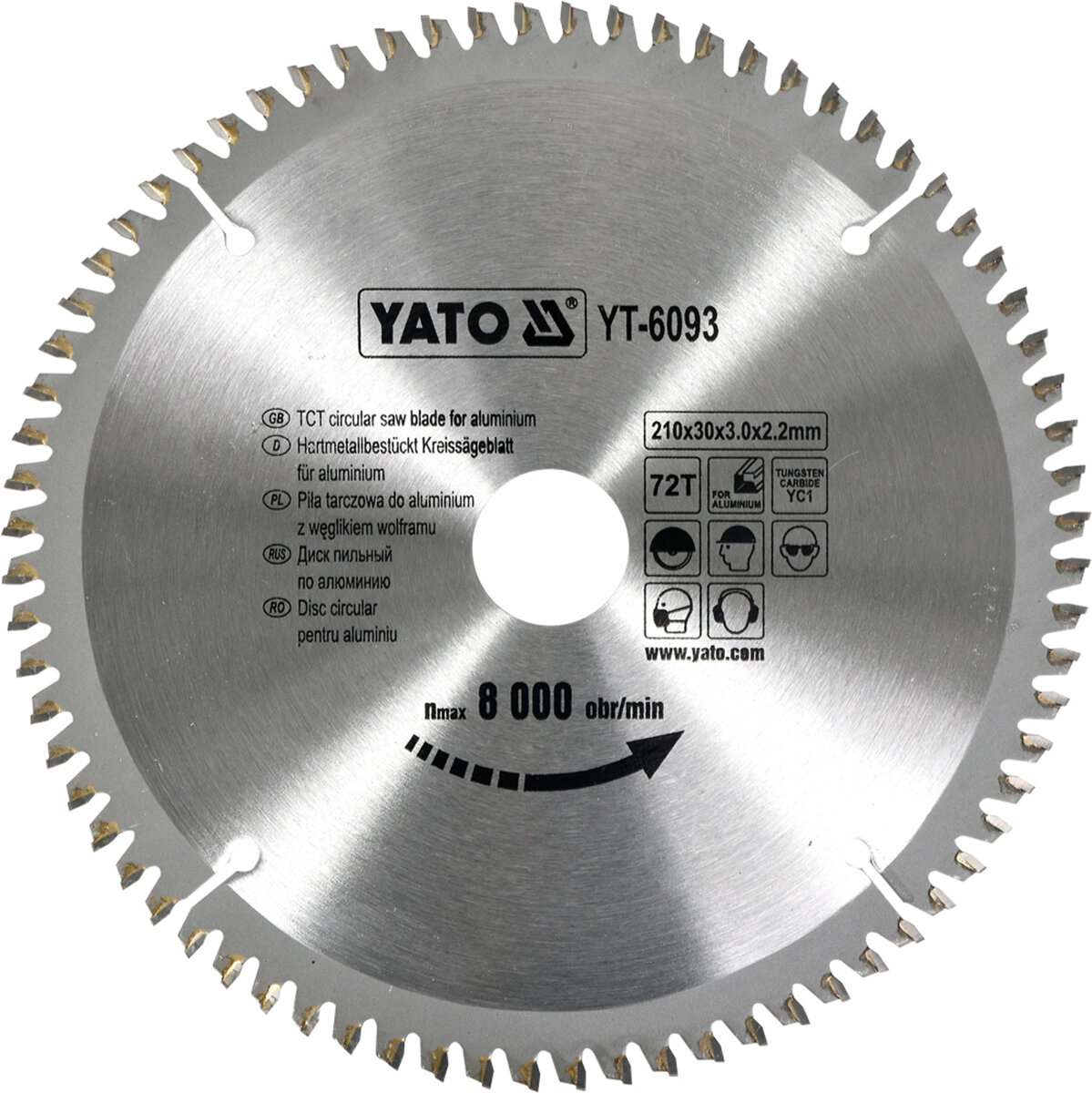 YATO YT-6093 210 mm Tarcza do cięcia - niskie ceny i opinie w Media Expert