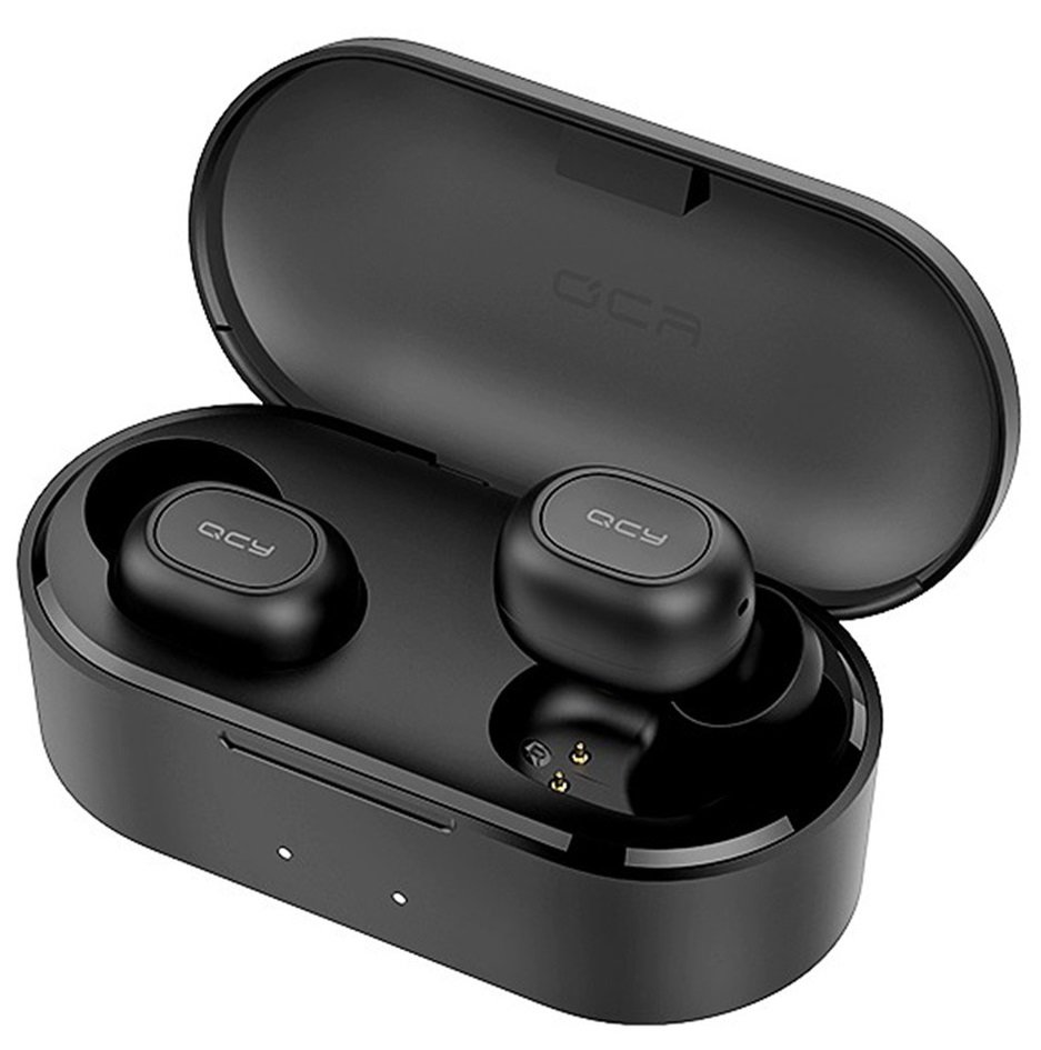 QCY T2C TWS Wodoodporne Czarny Słuchawki dokanałowe - niskie ceny i ...