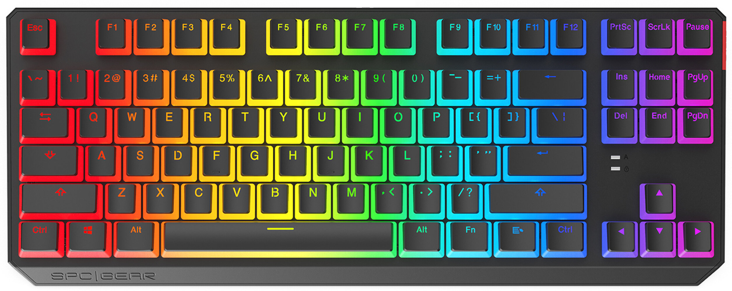 SPC GEAR GK630K Pudding Tournament Kailh Brown RGB Klawiatura - niskie ...