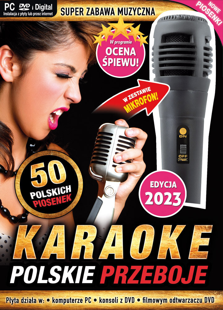 Karaoke Polskie Przeboje - Edycja 2023 + Mikrofon Gra PC - niskie ceny ...