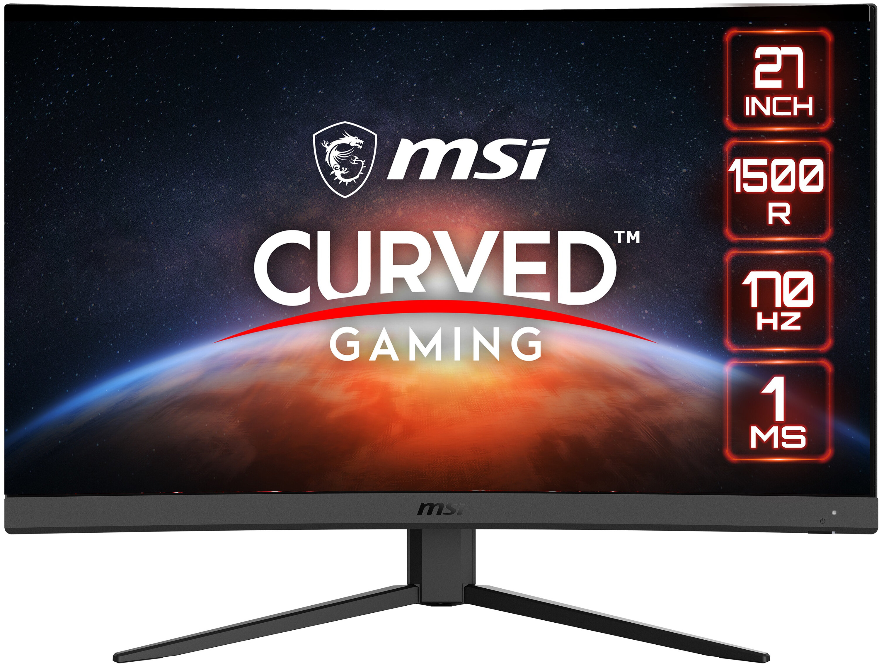 MSI G27C4 E2 27" 1920x1080px 170Hz 1 ms [MPRT] Curved Monitor - niskie ...
