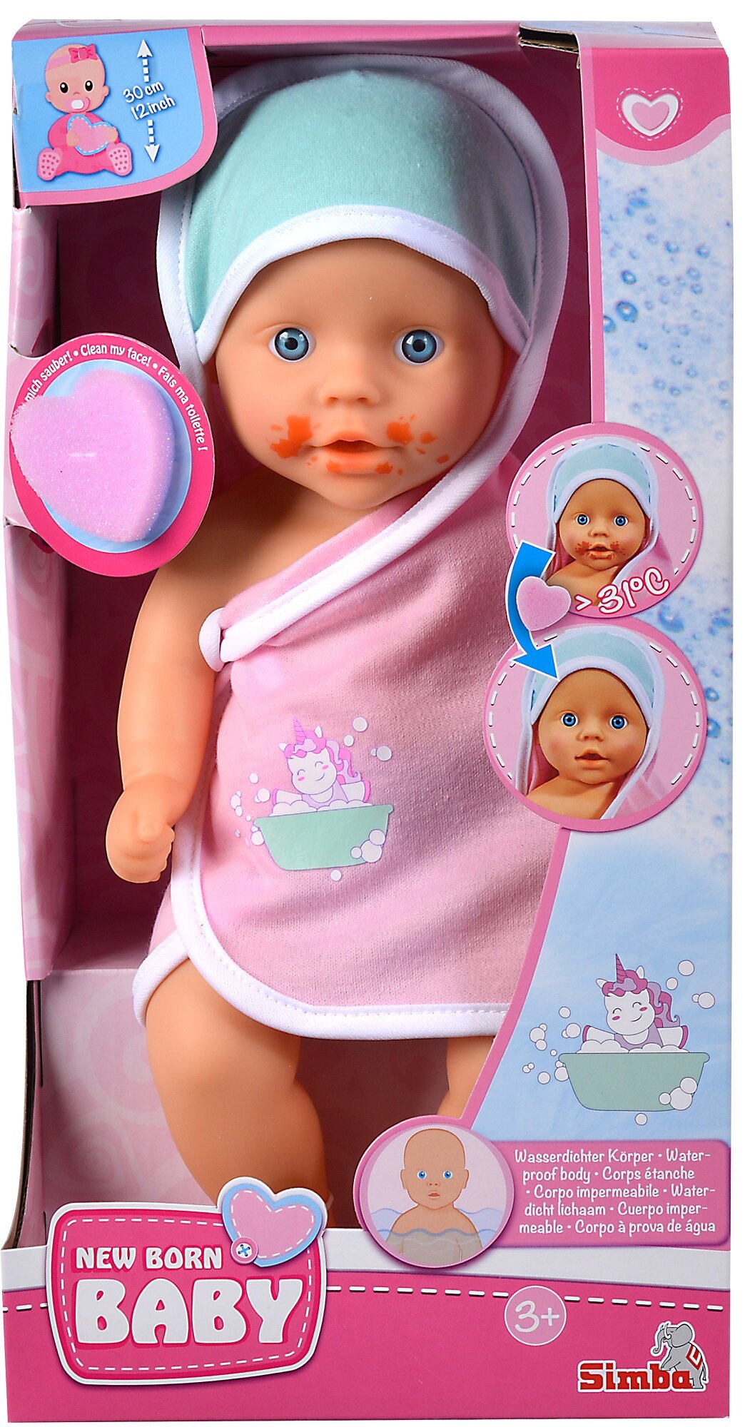 SIMBA New Born Baby Brudny bobasek 105030006 Lalka - niskie ceny i ...