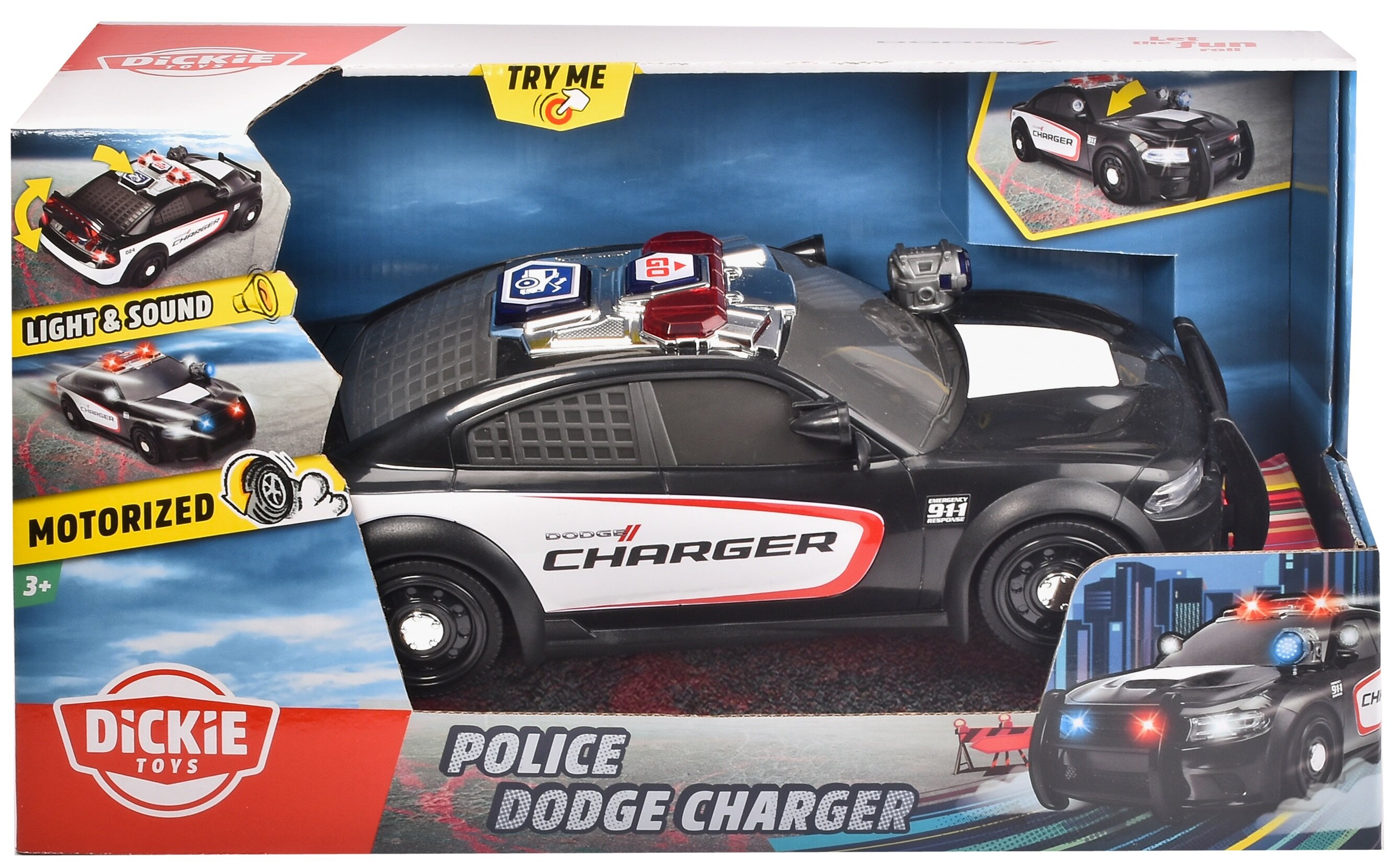 DICKIE TOYS Action Series Police Dodge Charger 203308385 Samochód ...