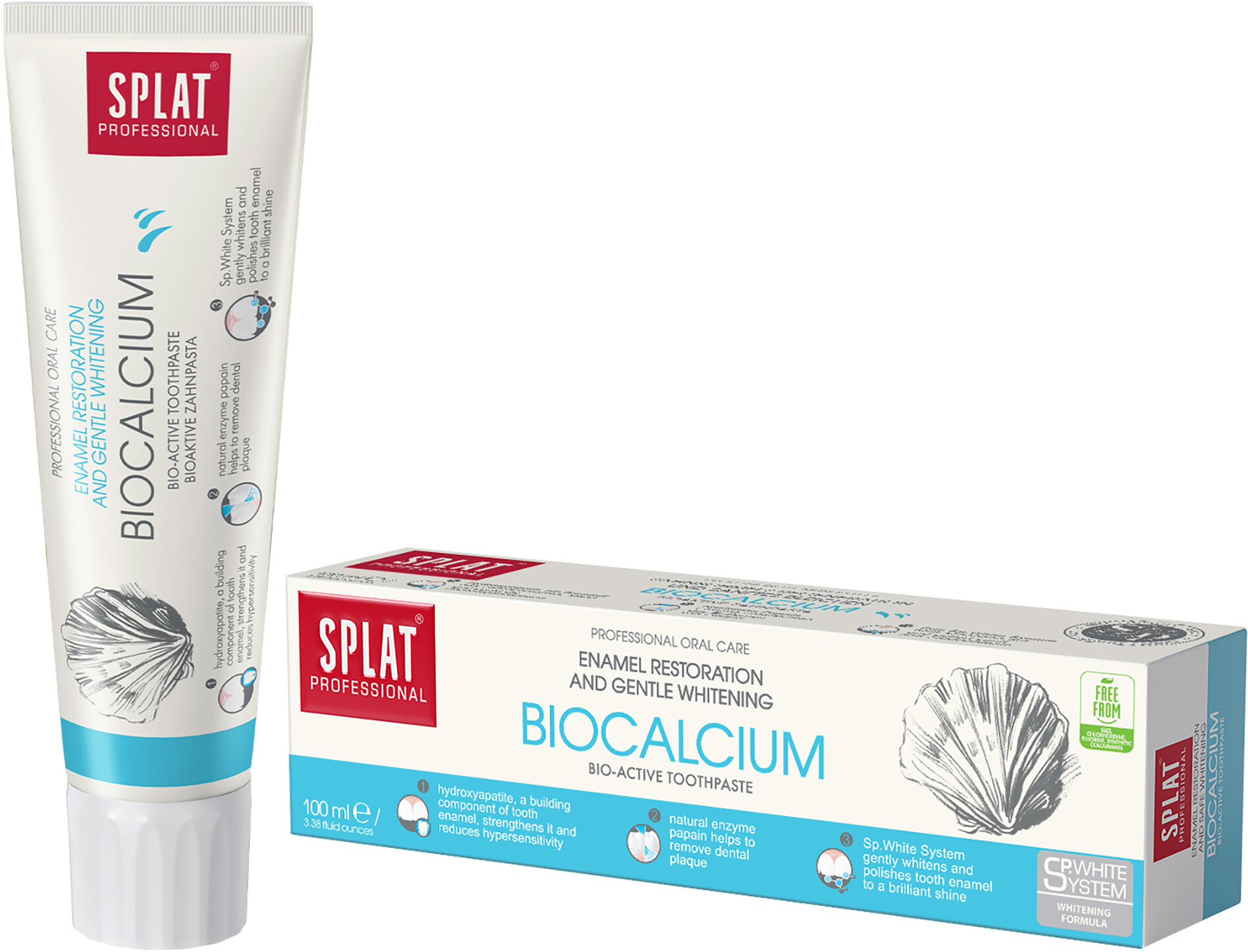 SPLAT Biocalcium 100 ml Pasta do zębów - niskie ceny i opinie w Media ...