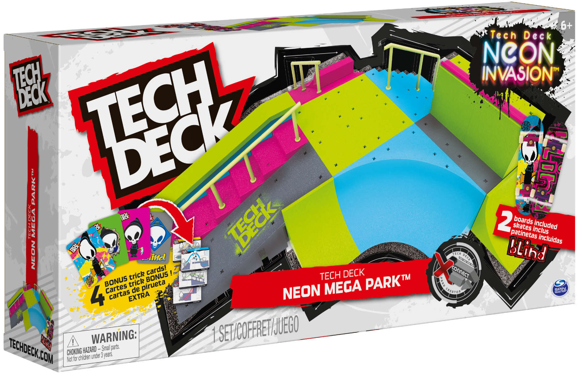 SPIN MASTER Tech Deck Neon Invasion Zestaw do fingerboard - niskie ceny ...