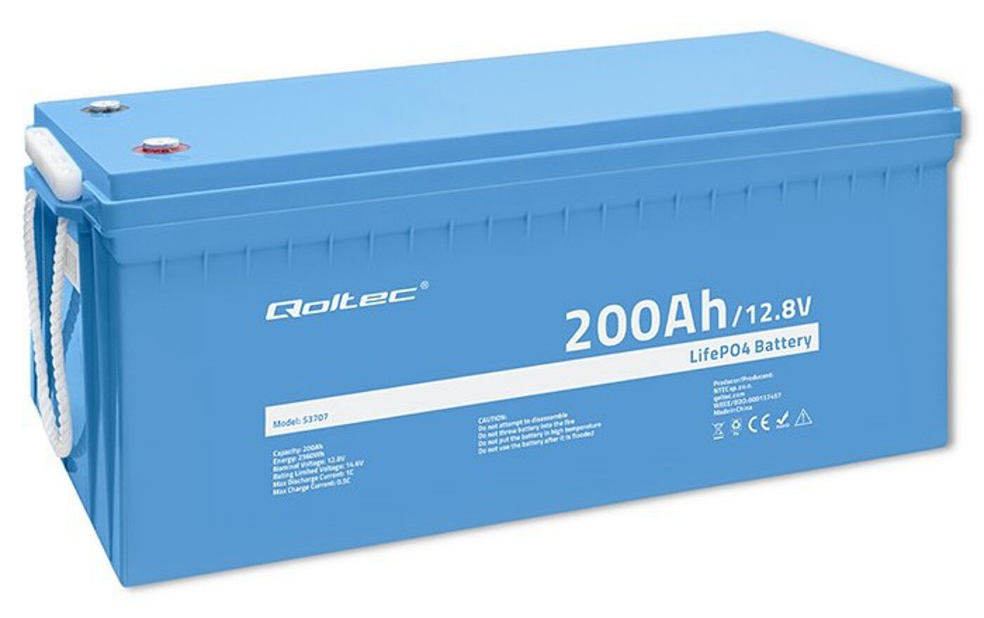 QOLTEC 53707 200Ah 12.8V Akumulator - niskie ceny i opinie w Media Expert