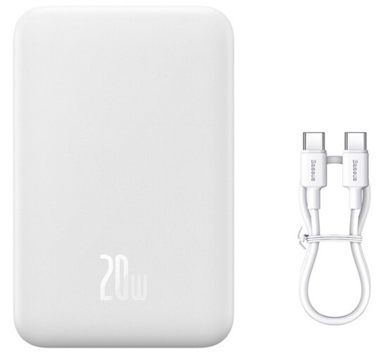 BASEUS Magnetic Mini 20000 mAh 20W Biały Powerbank - niskie ceny i ...