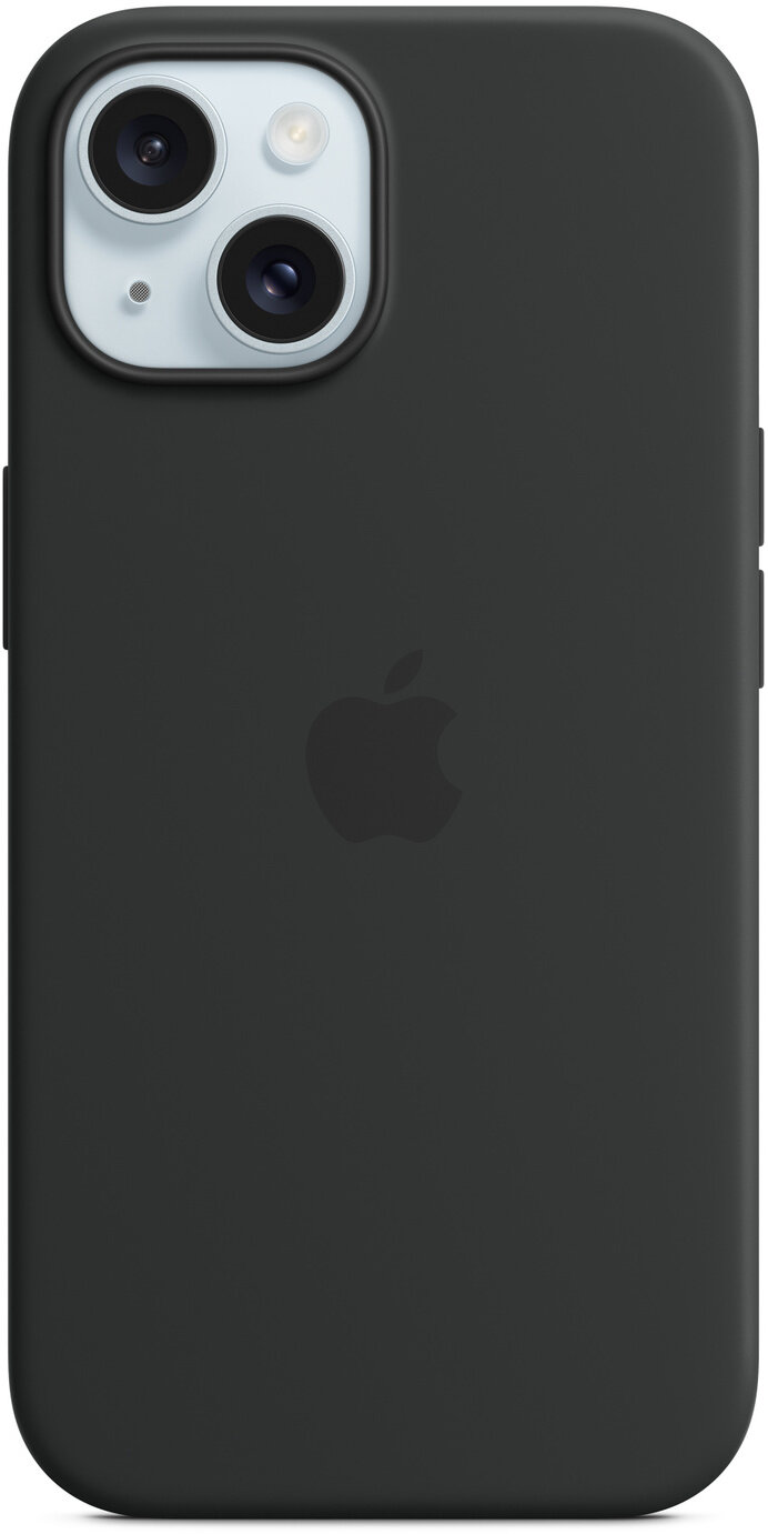 APPLE Silicone Case MagSafe do iPhone 15 Czarny Etui - niskie ceny i ...