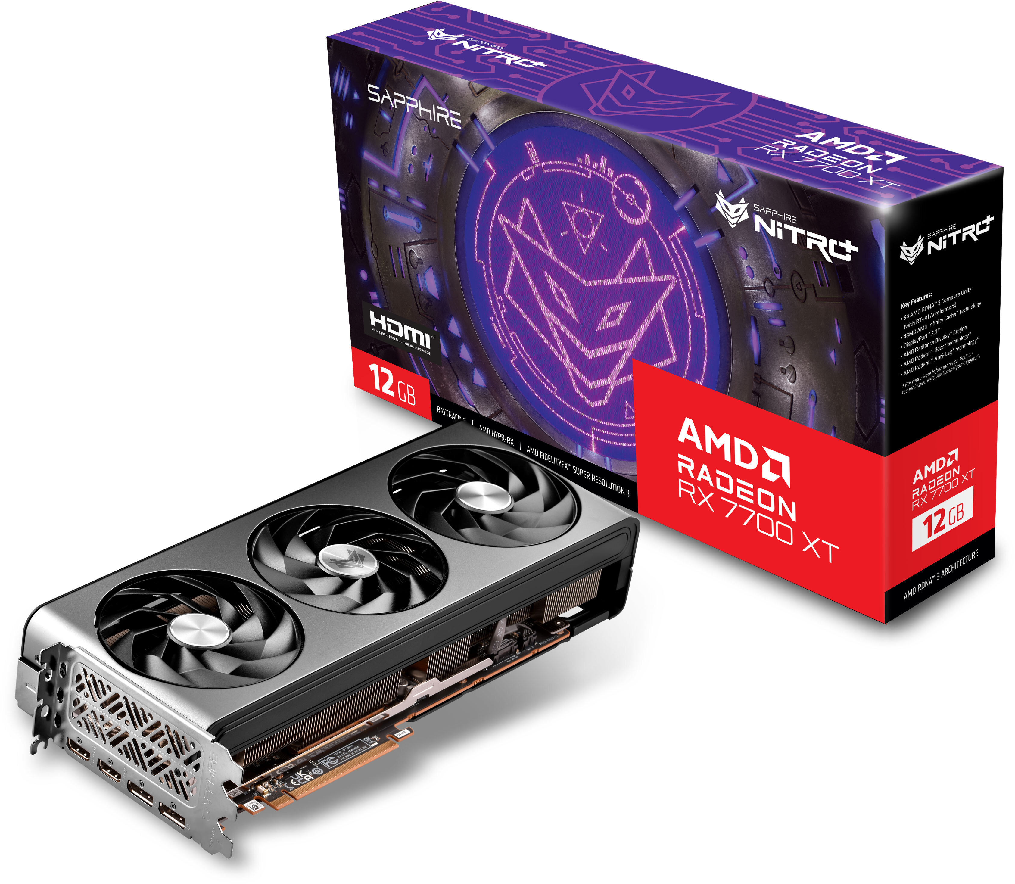 SAPPHIRE Radeon RX 7700 XT Nitro+ 12GB Karta graficzna - niskie ceny i ...