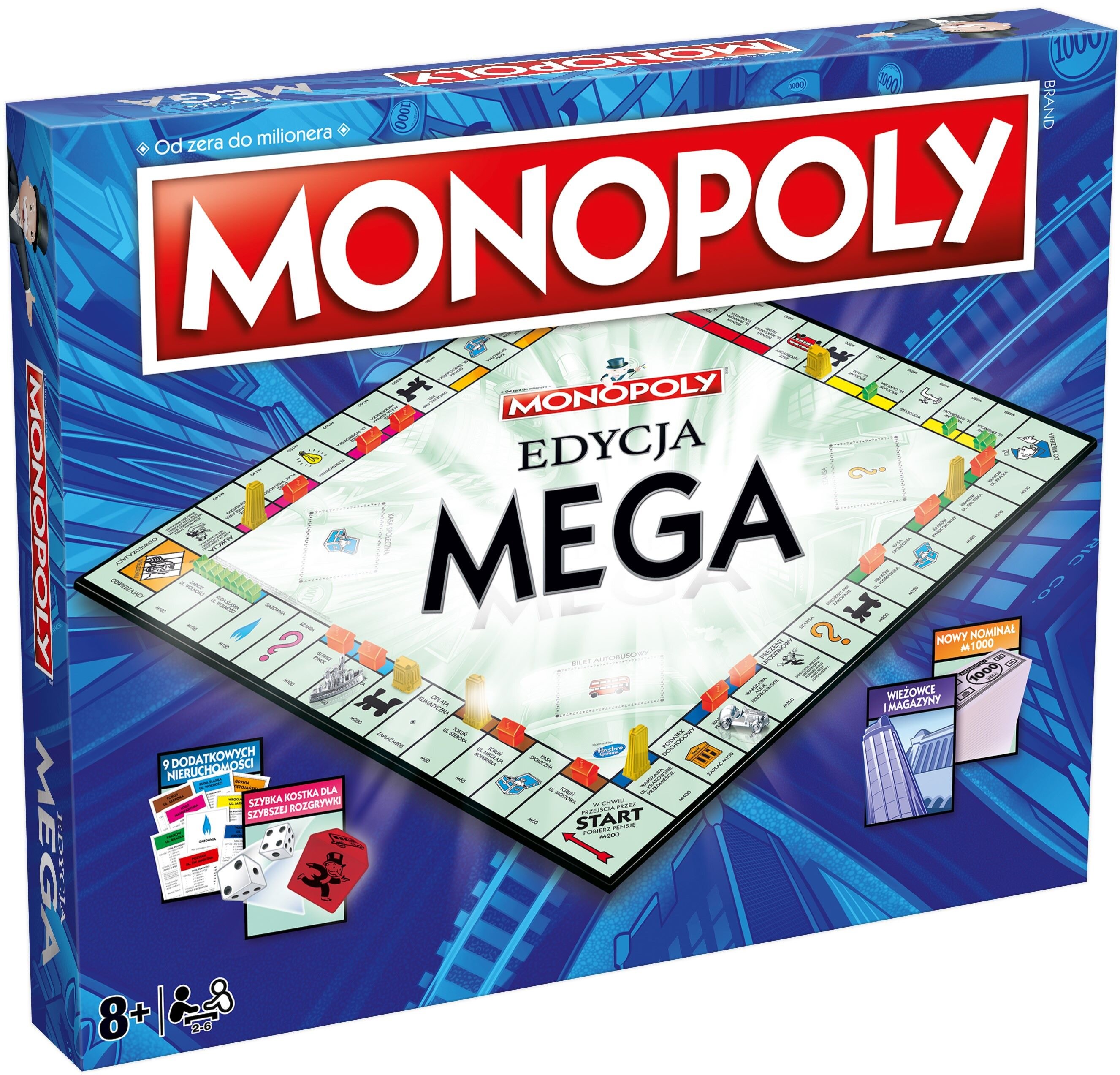 WINNING MOVES Monopoly Mega Gra planszowa - niskie ceny i opinie w ...