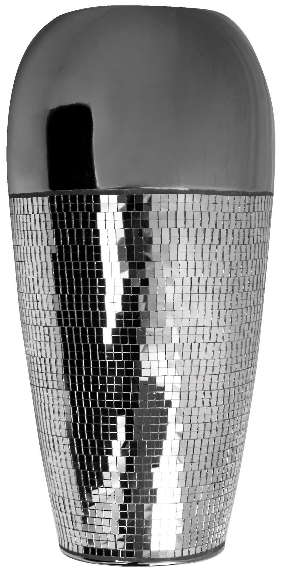 EUROFIRANY Mirona 18 x 35 cm Srebrny Wazon - niskie ceny i opinie w ...