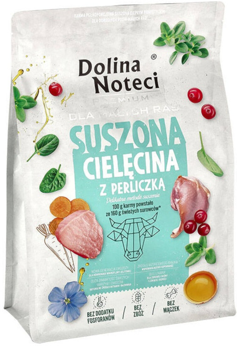 DOLINA NOTECI Premium dla małych ras z cielęciną i perliczką 3 kg Karma ...