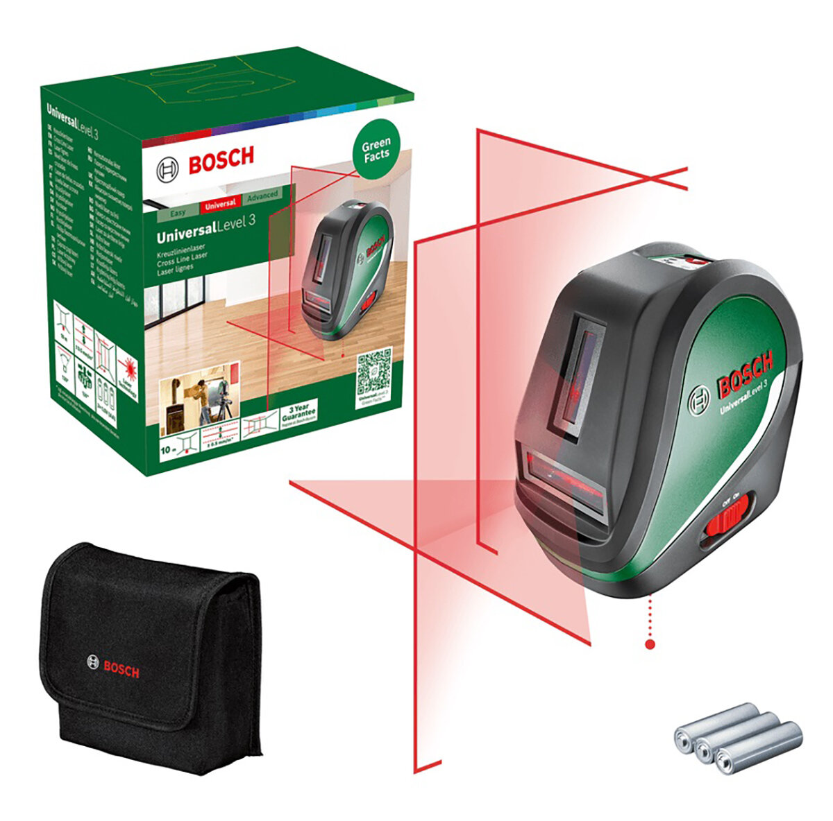 BOSCH Universal Level 3 Basic 0603663904 Laser krzyżowy - niskie ceny i ...