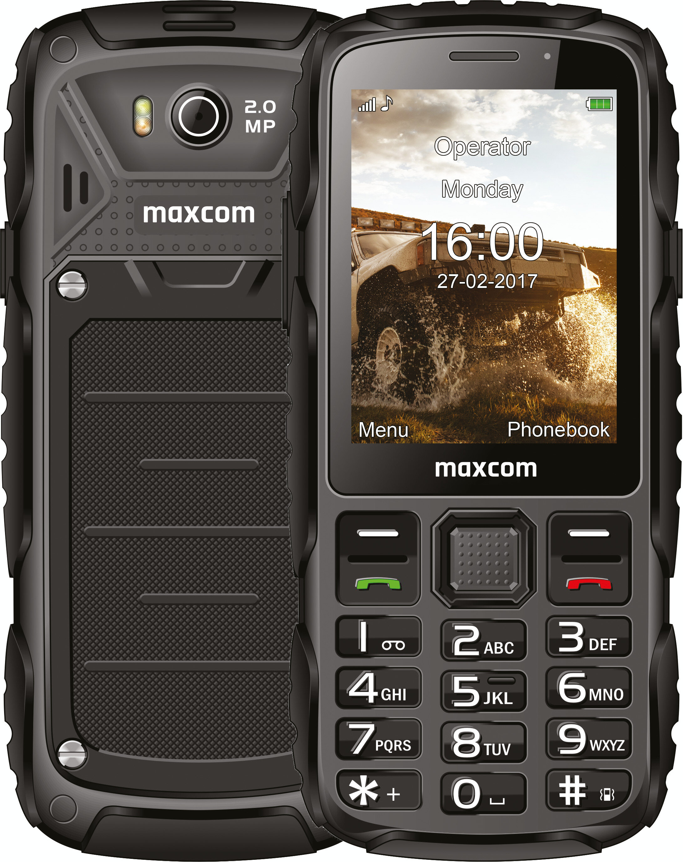 MAXCOM MM920L Czarny Telefon - niskie ceny i opinie w Media Expert
