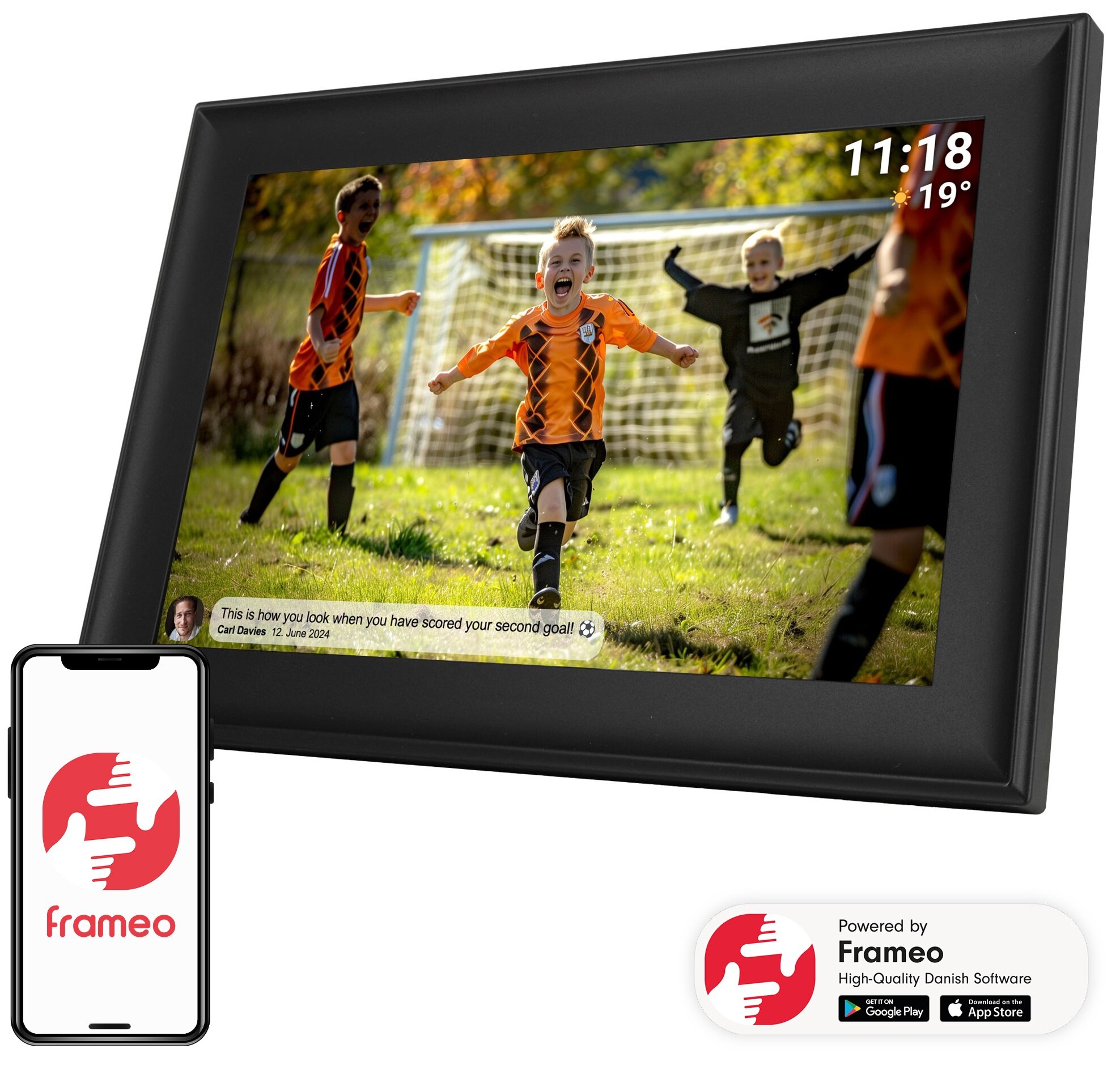 DENVER Frameo PFF-1080B Czarny Ramka cyfrowa - niskie ceny i opinie w ...