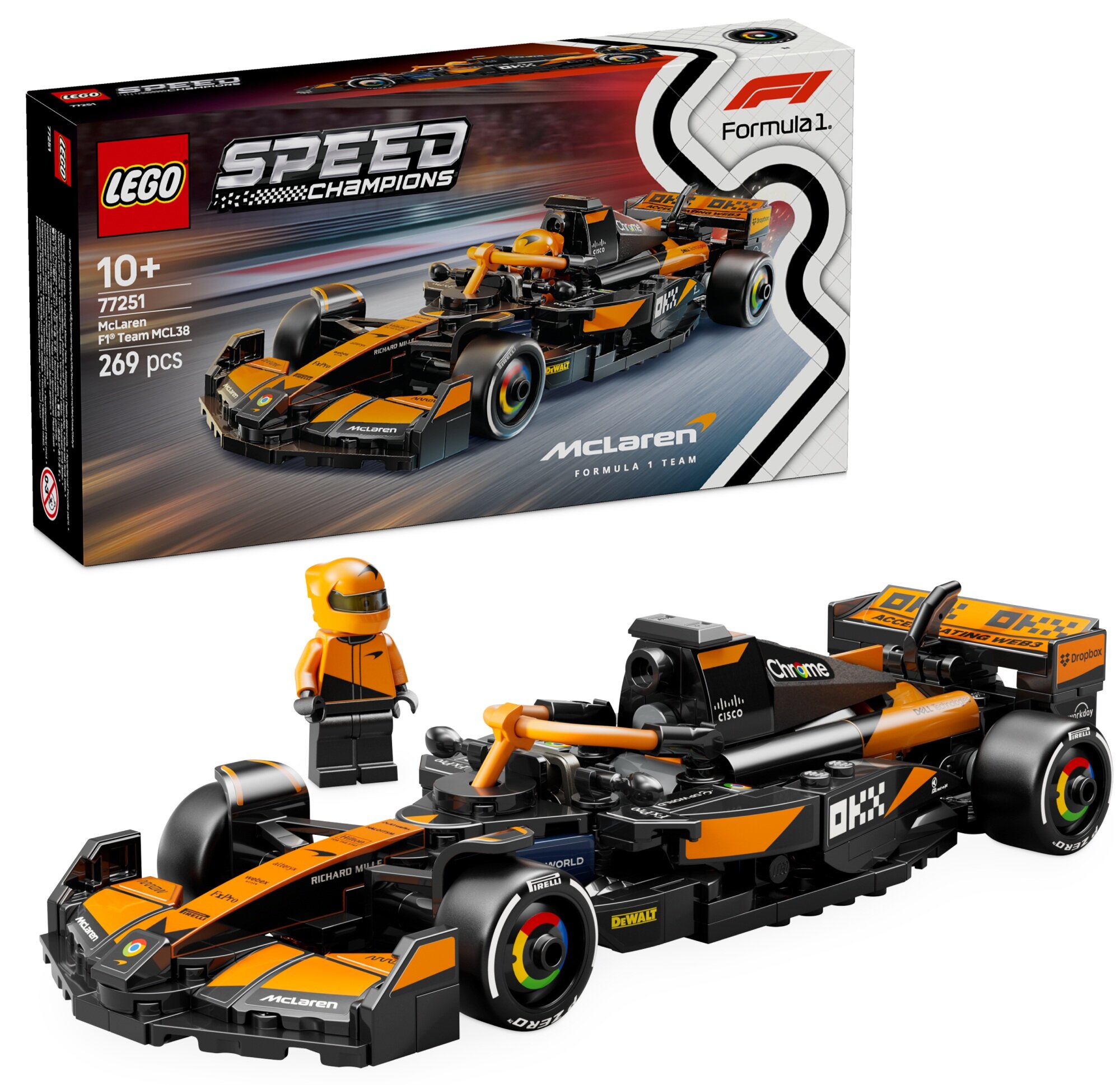 LEGO 77251 Speed Champions Bolid F1 McLaren Team MCL38 - niskie ceny i ...