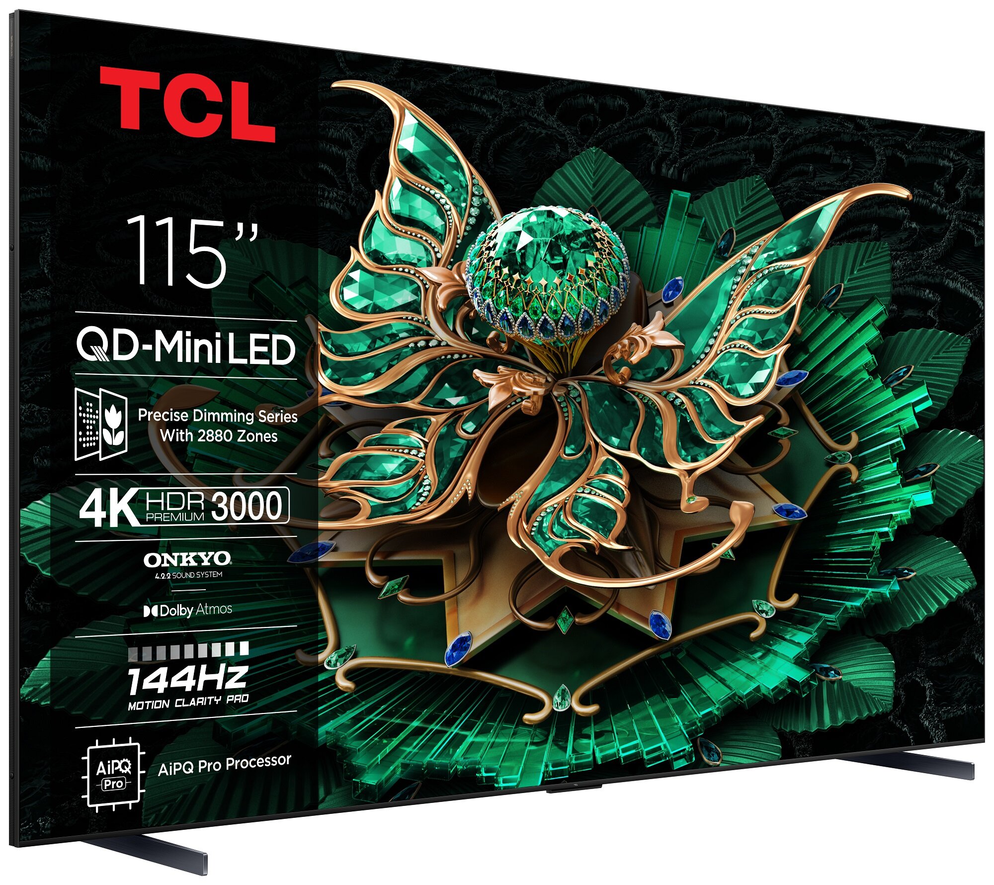 TCL 115C7K 115" QD-Mini LED 4K 144Hz Google TV Dolby Vision IQ Dolby ...