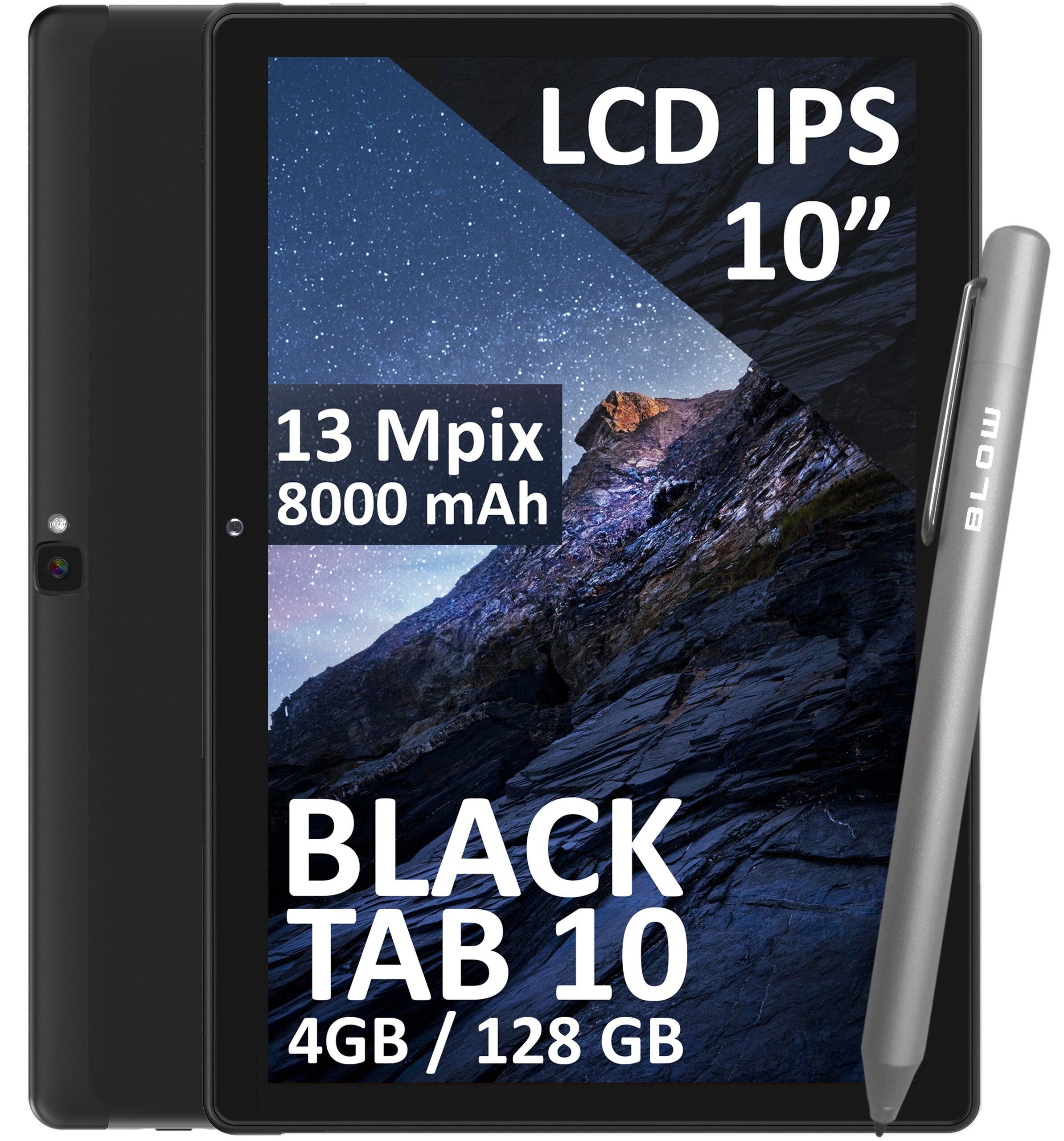 BLOW BlackTAB 10 10" 4/128 GB LTE Wi-Fi Czarny + Etui + Rysik Active ...