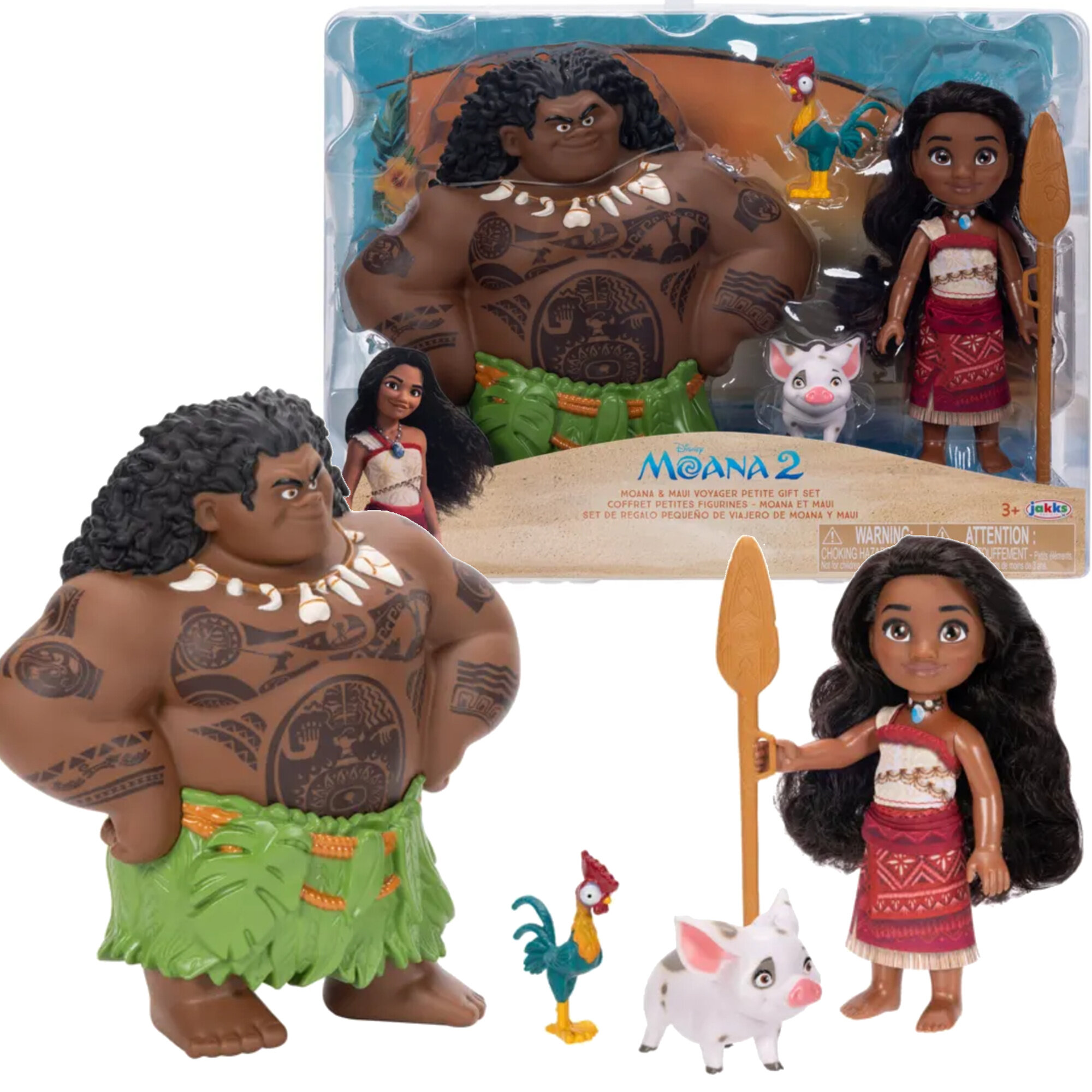 JAKKS PACIFIC Disney Vaiana 2 Vaiana & Maui Voyager Petite 23755 Zestaw ...
