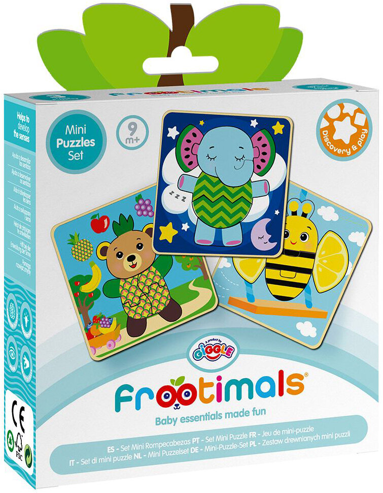 KIDS EUROSWAN Frootimals FT00029 (3 elementy) Puzzle - niskie ceny i ...