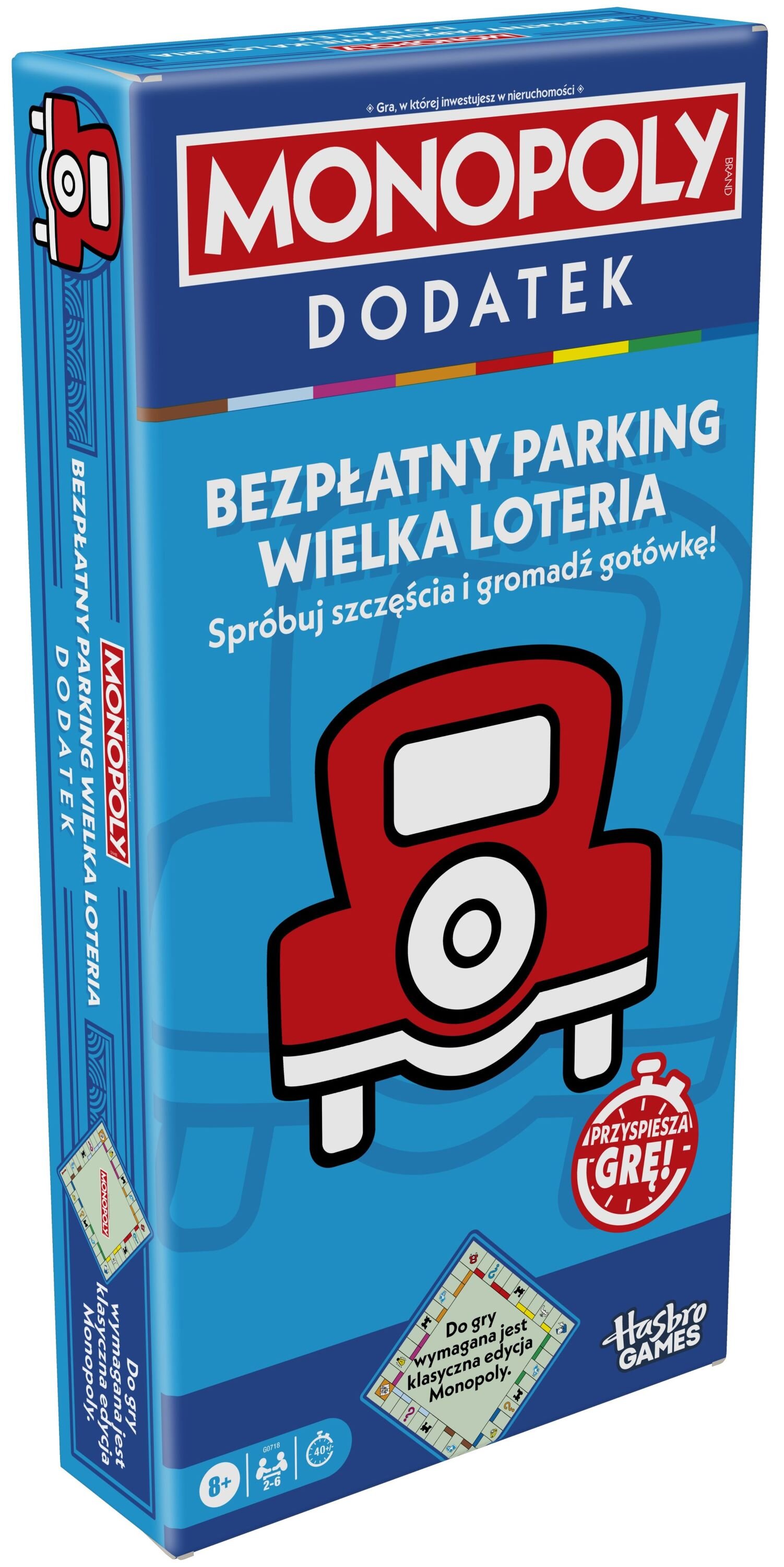 HASBRO Monopoly Bezpłatny parking Wielka loteria G0718120 Dodatek do ...