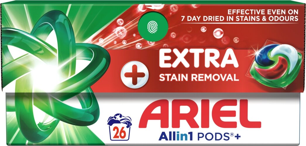 ARIEL Extra Stain Removal 26 szt. Kapsułki do prania - niskie ceny i ...