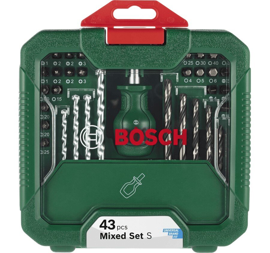 BOSCH Mac Gyver Mixed Set S (43 szt.) Zestaw wierteł i bitów - niskie ...
