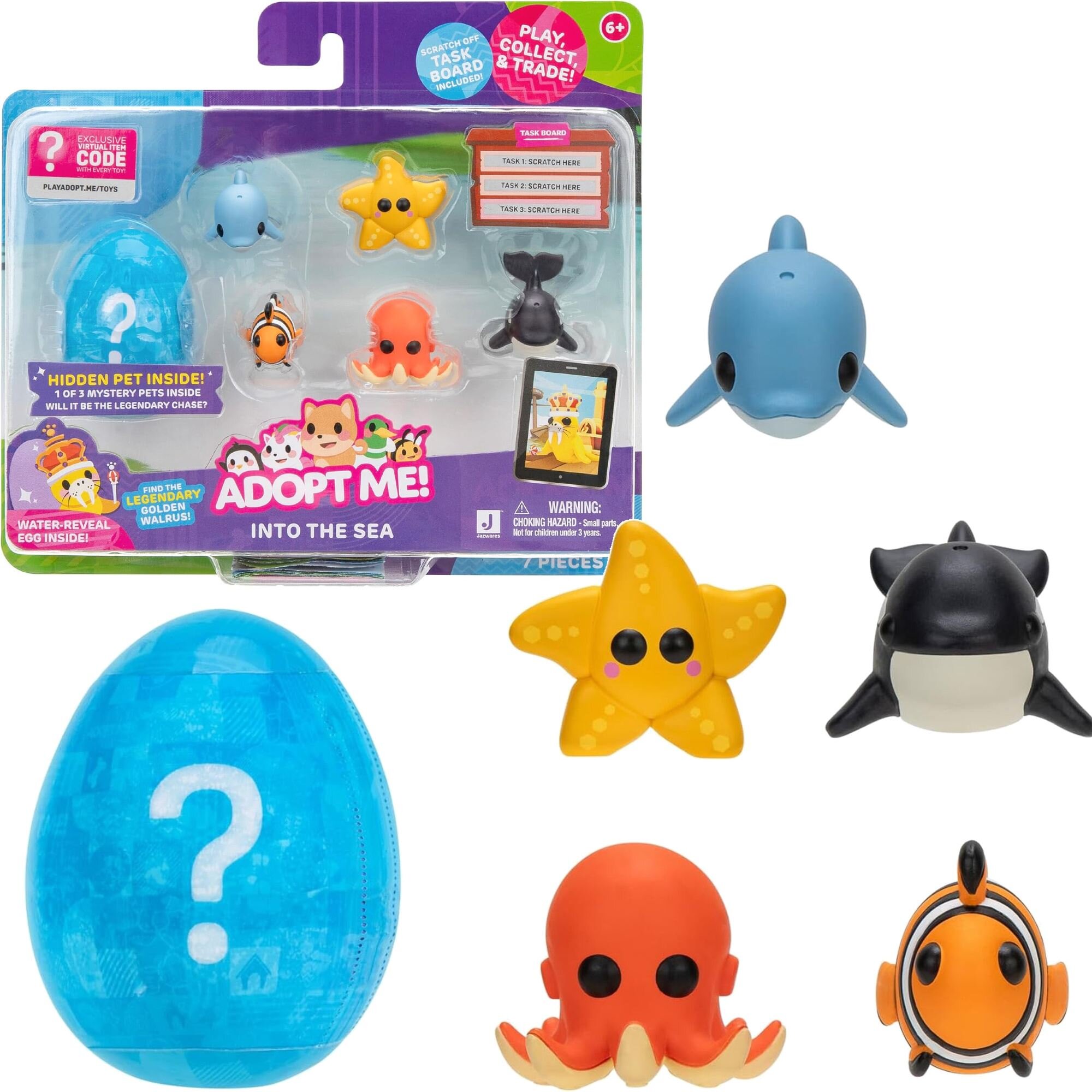 JAZWARES Adopt Me Into the Sea Stworzenia morskie AME0062 (1 zestaw ...