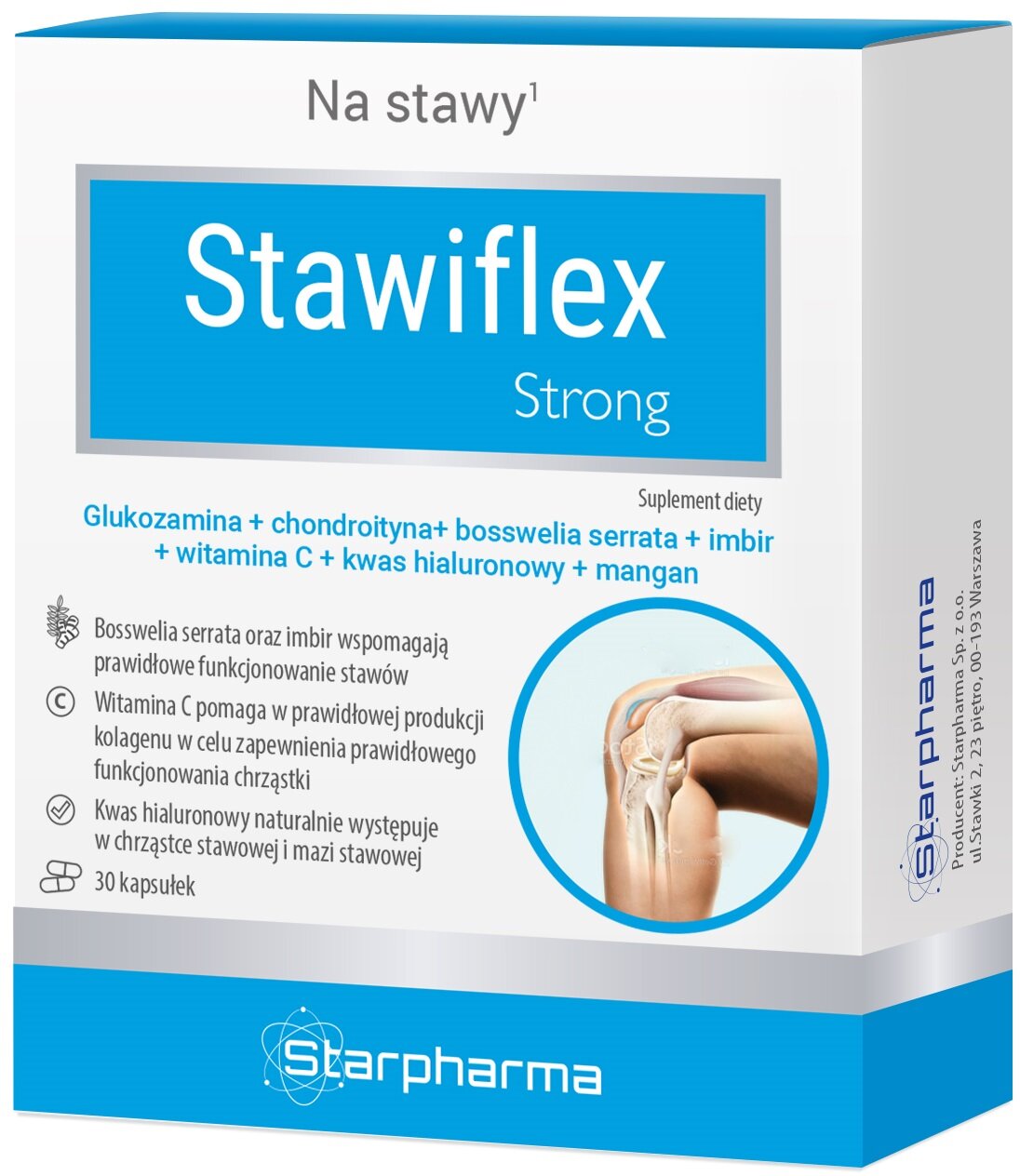 STARPHARMA Stawiflex Strong (30 kapsułek) Suplement na stawy - niskie ...