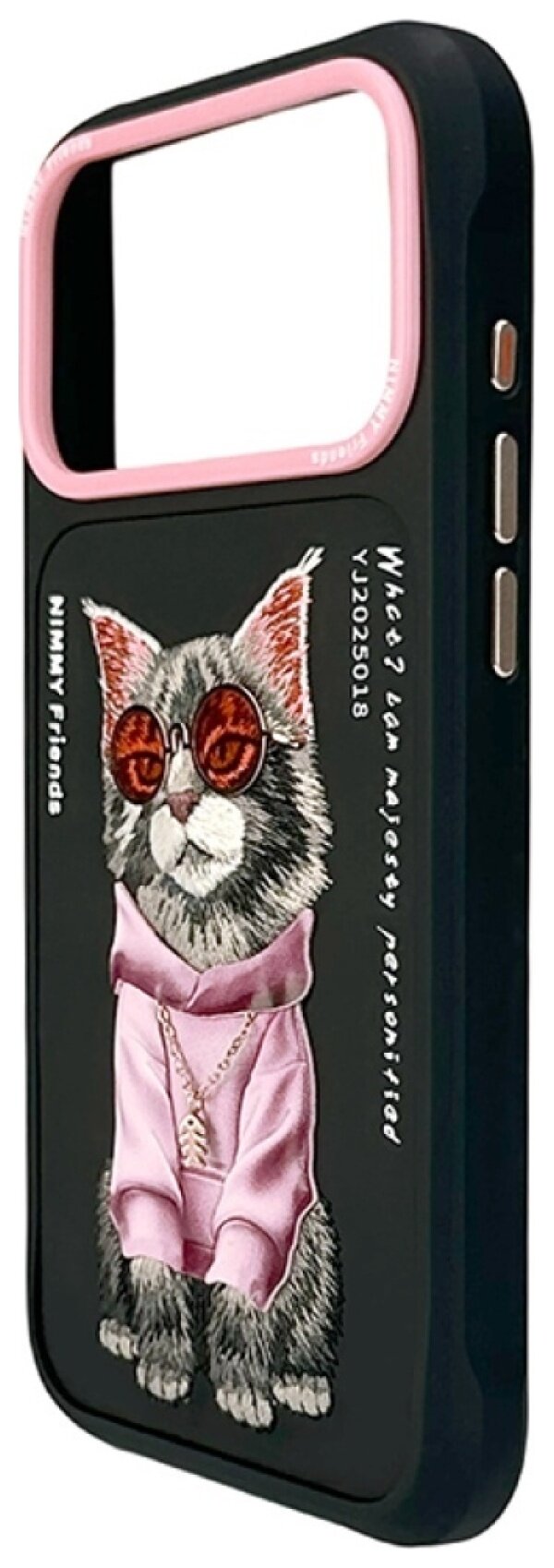 NIMMY Glasses Cool Cat do Apple iPhone 17 Pro Max Czarny Etui - niskie ...