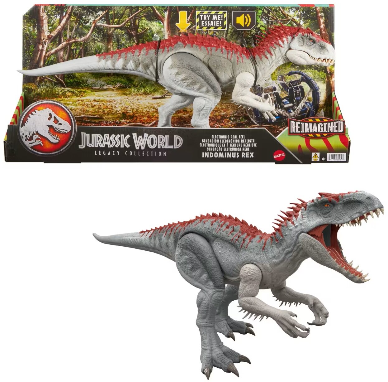 JURASSIC WORLD Legacy Collection Dinozaur Indominus Rex JGB61 Figurka ...