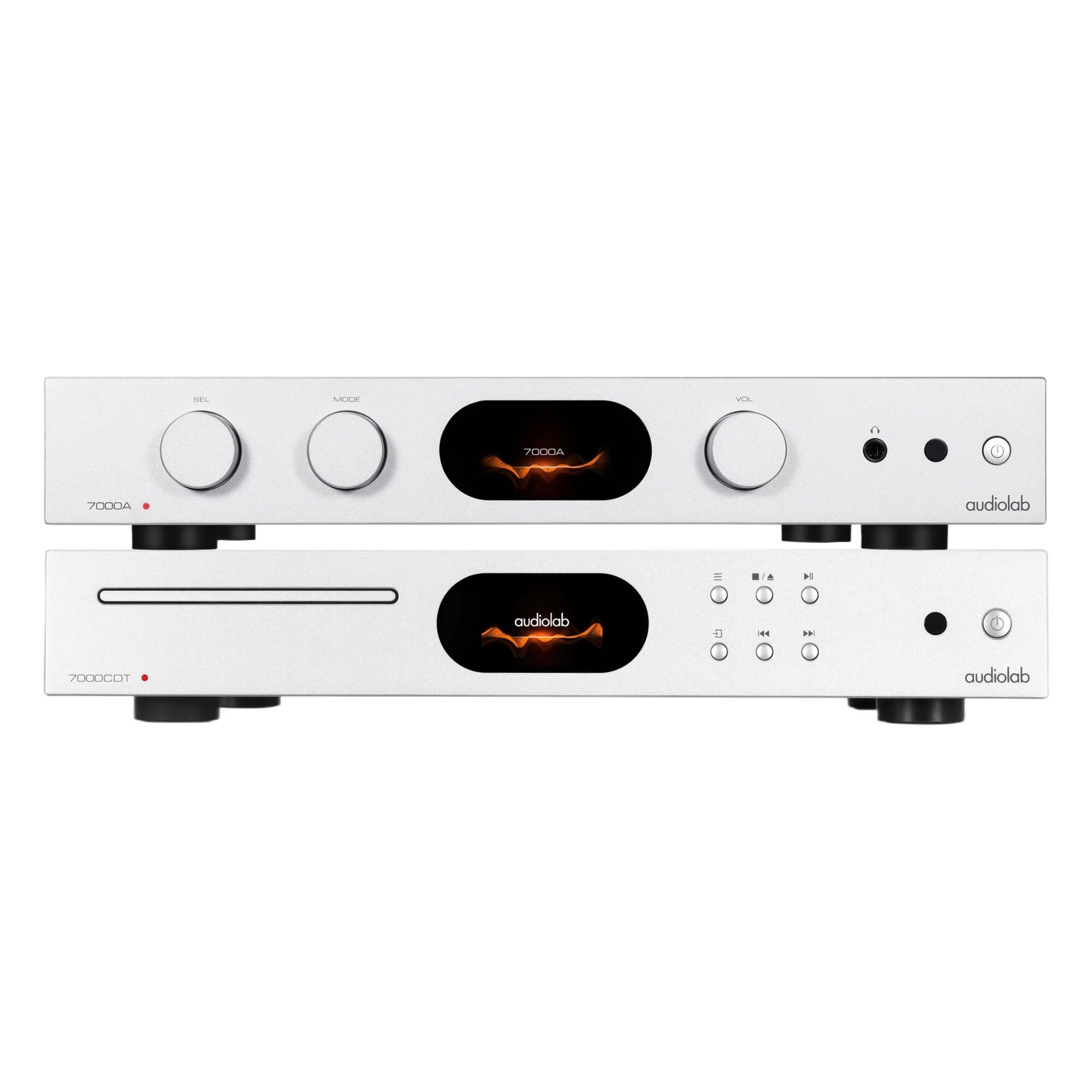 AUDIOLAB 7000A + Odtwarzacz CD AUDIOLAB 7000 CDT SR+SR Zestaw stereo ...