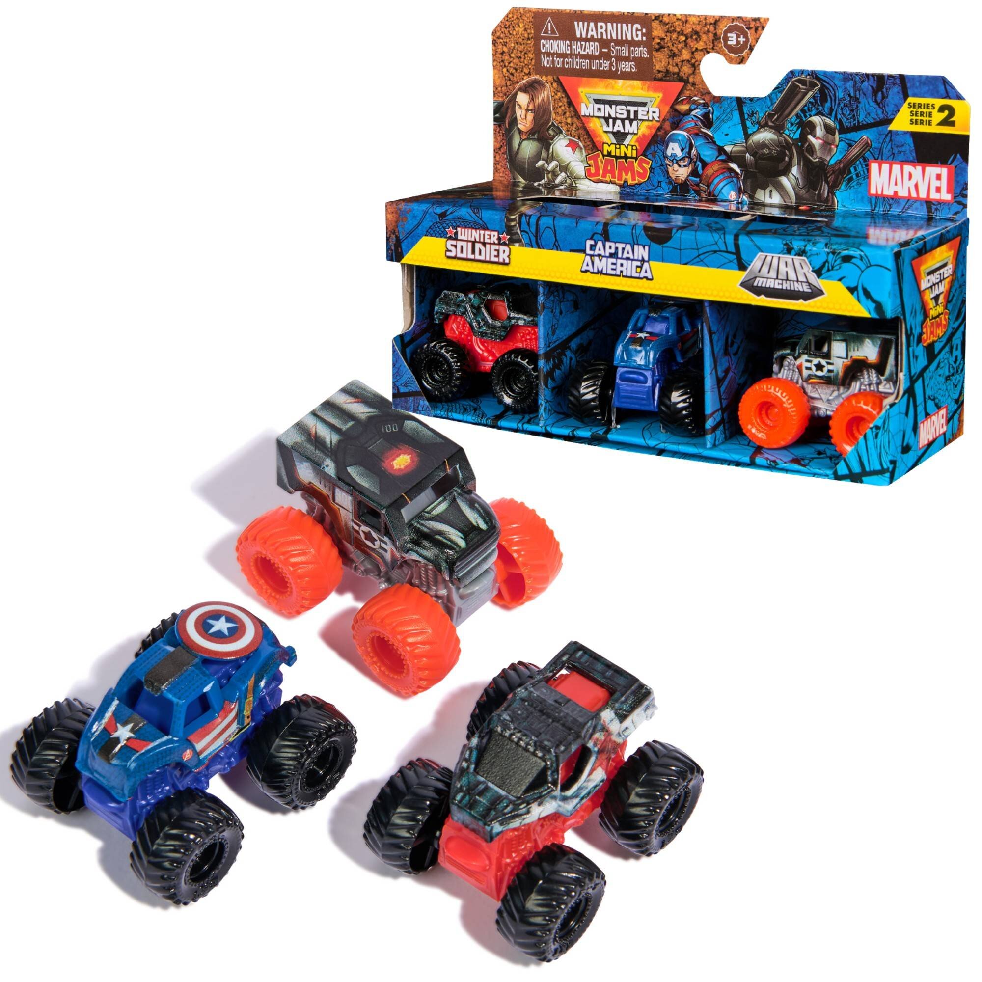 SPIN MASTER Monster Jam Mini Jams Winter Soldier Captain America War ...