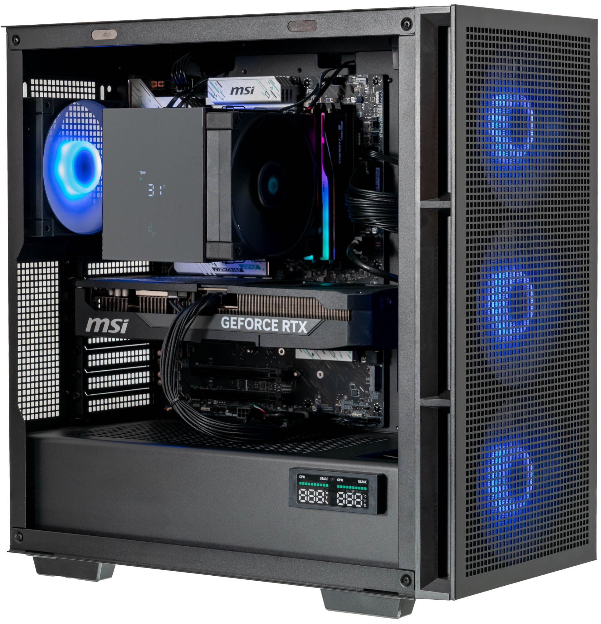 MAD DOG GeForce RTX5070Ti DLSS 4 Reflex Edition 2 DEEPCOOL-A20DR32 R7 ...
