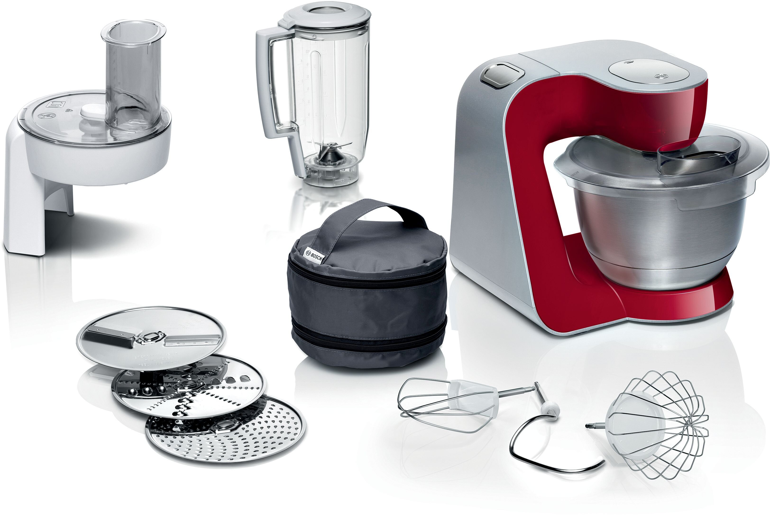 BOSCH MUM58720 1000W z blenderem kielichowym i rozdrabniaczem Robot ...