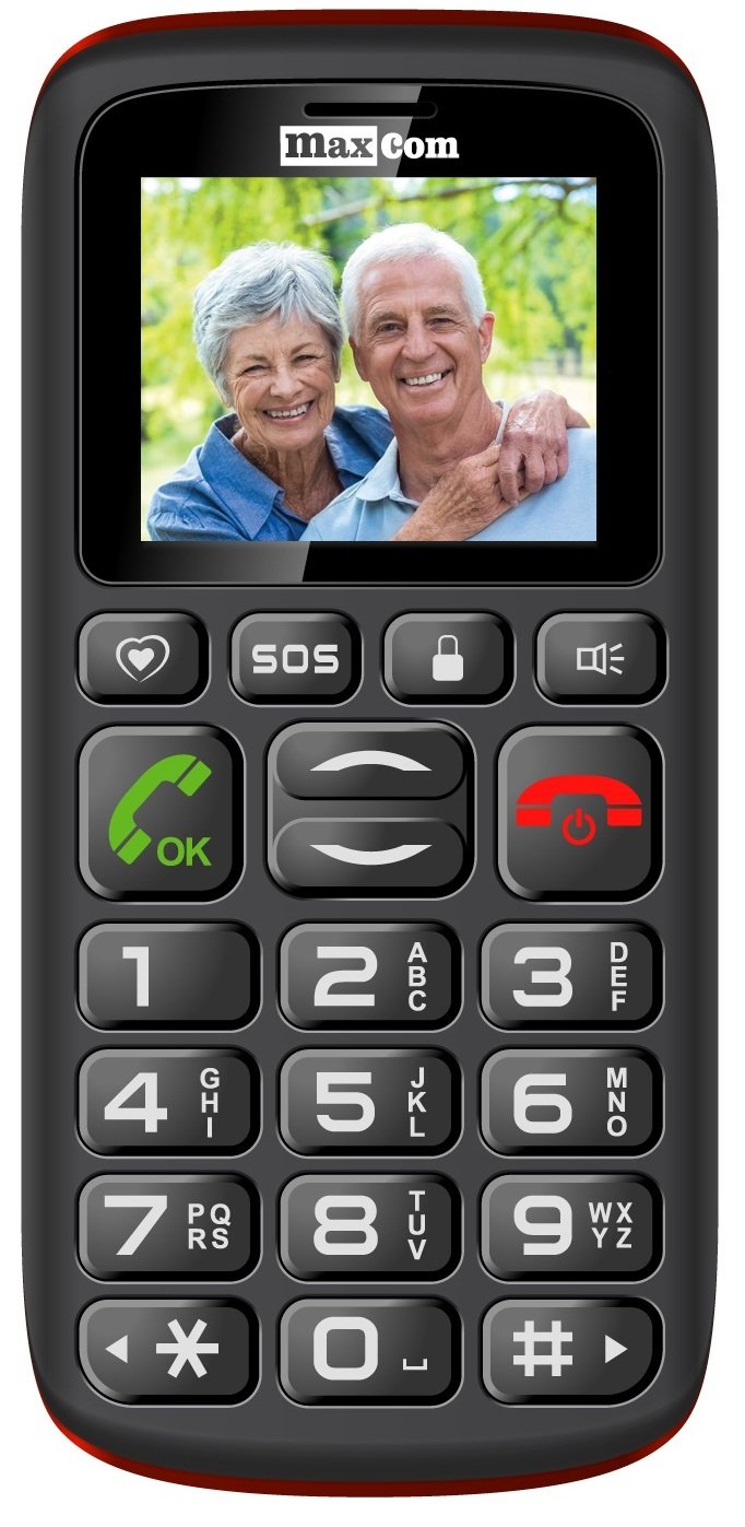 MAXCOM MM428 Czarny Telefon - niskie ceny i opinie w Media Expert