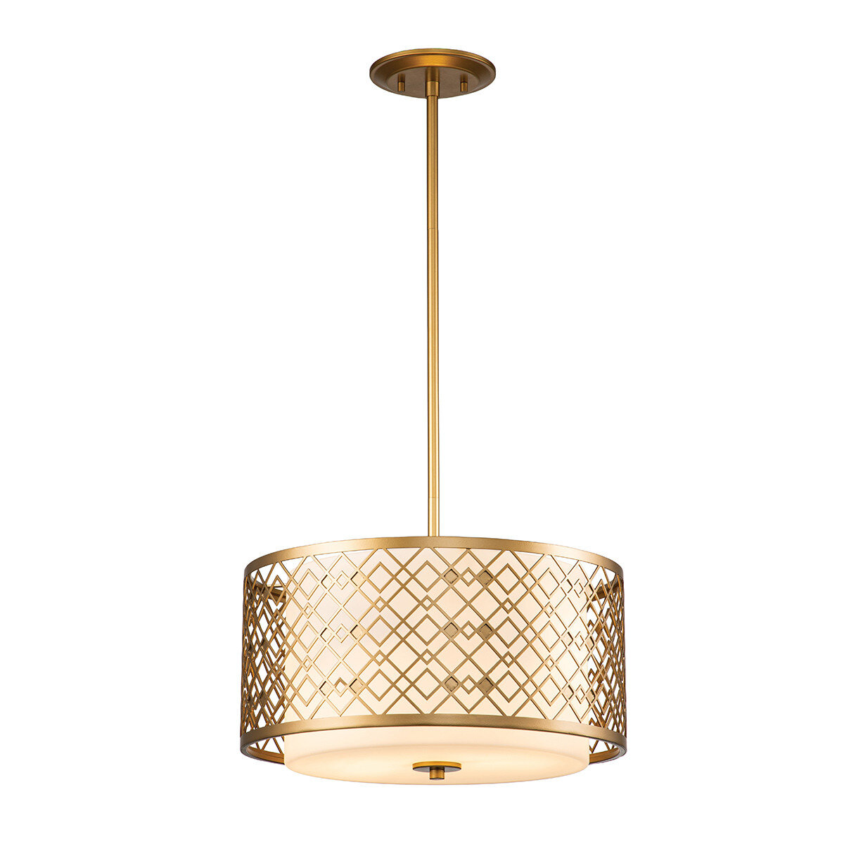 Elstead Lampa wisząca lakierowane złoto Ziggy 2xE27 60W - niskie ceny i ...