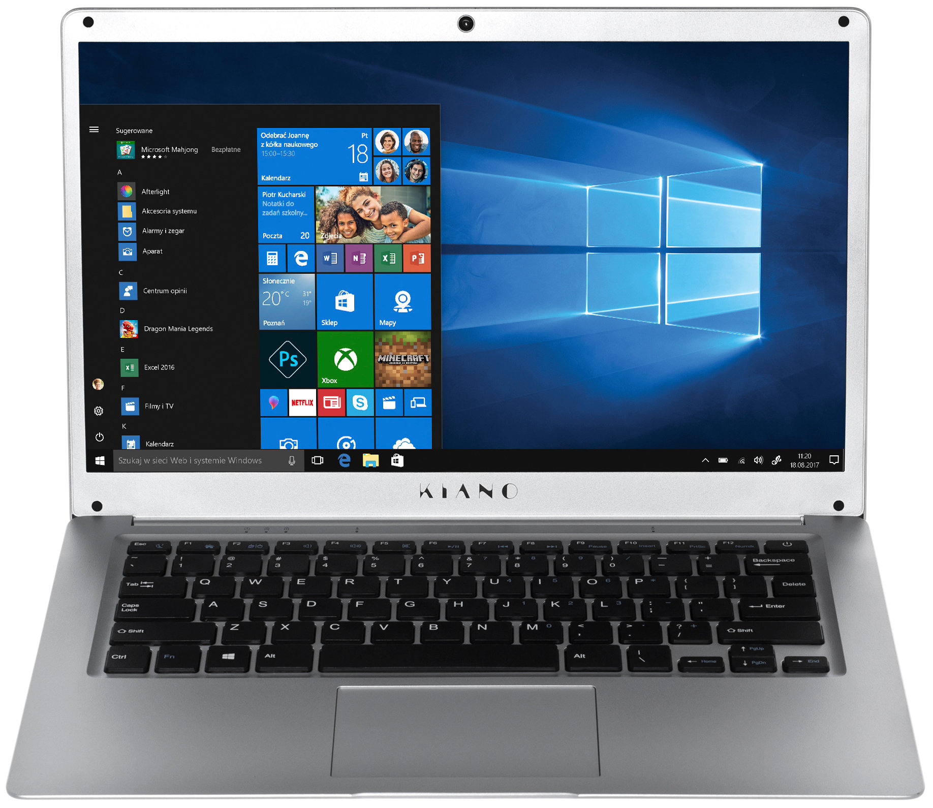 KIANO SlimNote 14.2 Srebrny x5-Z8350 2GB 32GB W10 Laptop - ceny i ...