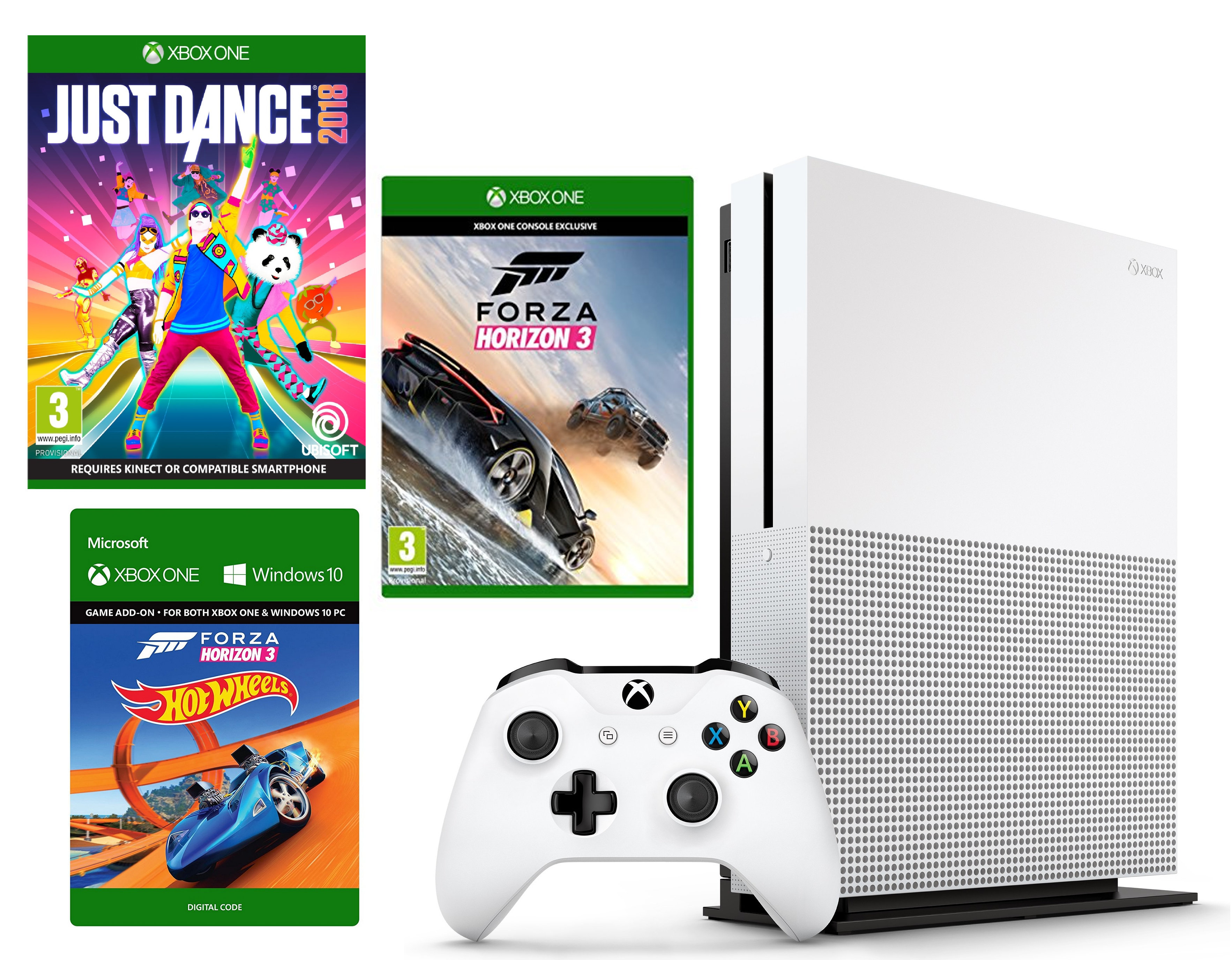 MICROSOFT XBOX ONE S 500GB + Gra Forza Horizon 3 + Forza Horizon 3: Hot ...