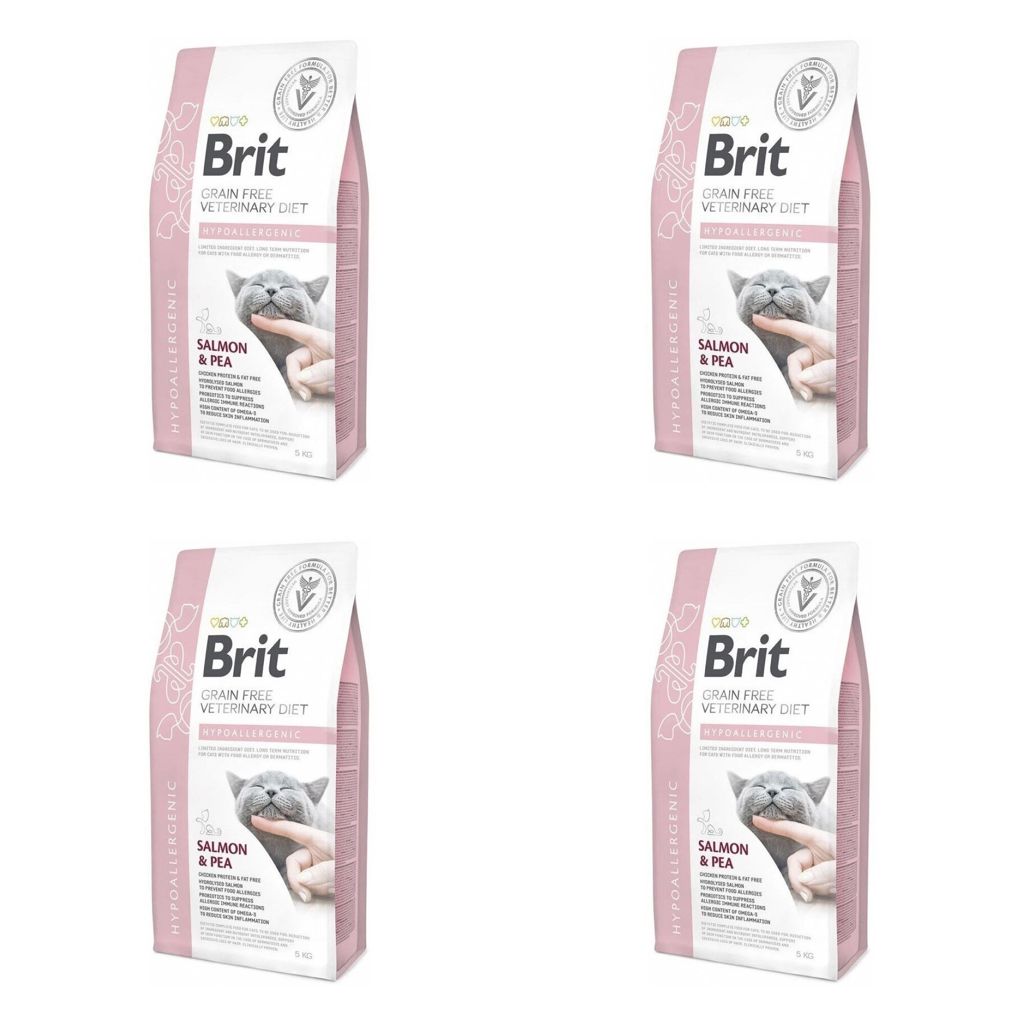 BRIT Grain Free Veterinary Diets Cat Hypoallergenic 4 x 5 kg Karma dla ...