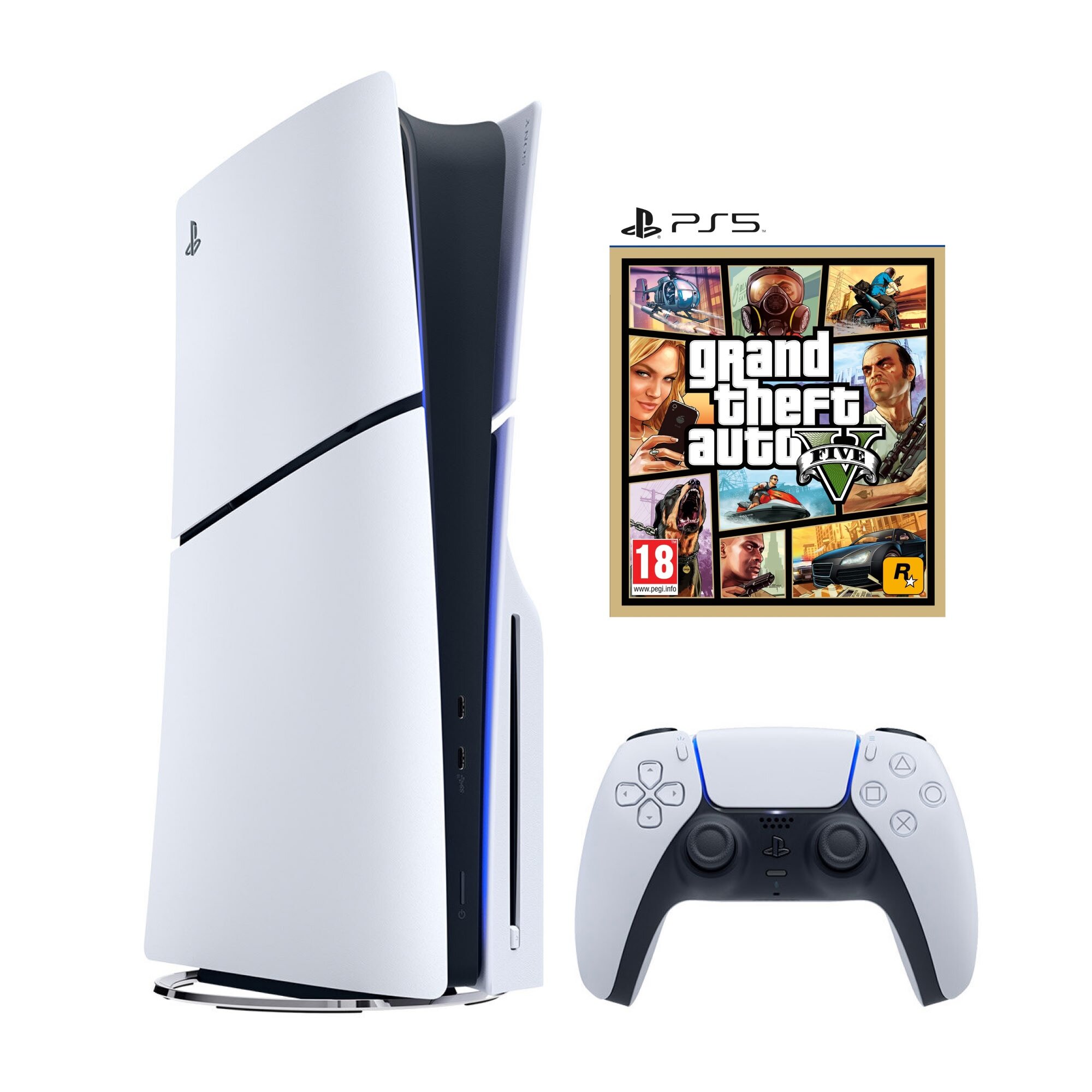 Konsola SONY PlayStation 5 Slim E-chassis + Grand Theft Auto V Gra PS5 ...