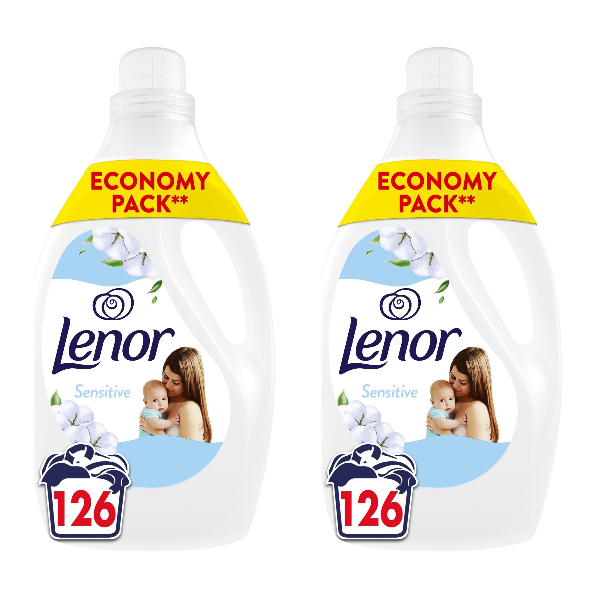LENOR Sensitive 2 x 2650 ml Płyn do płukania - niskie ceny i opinie w ...