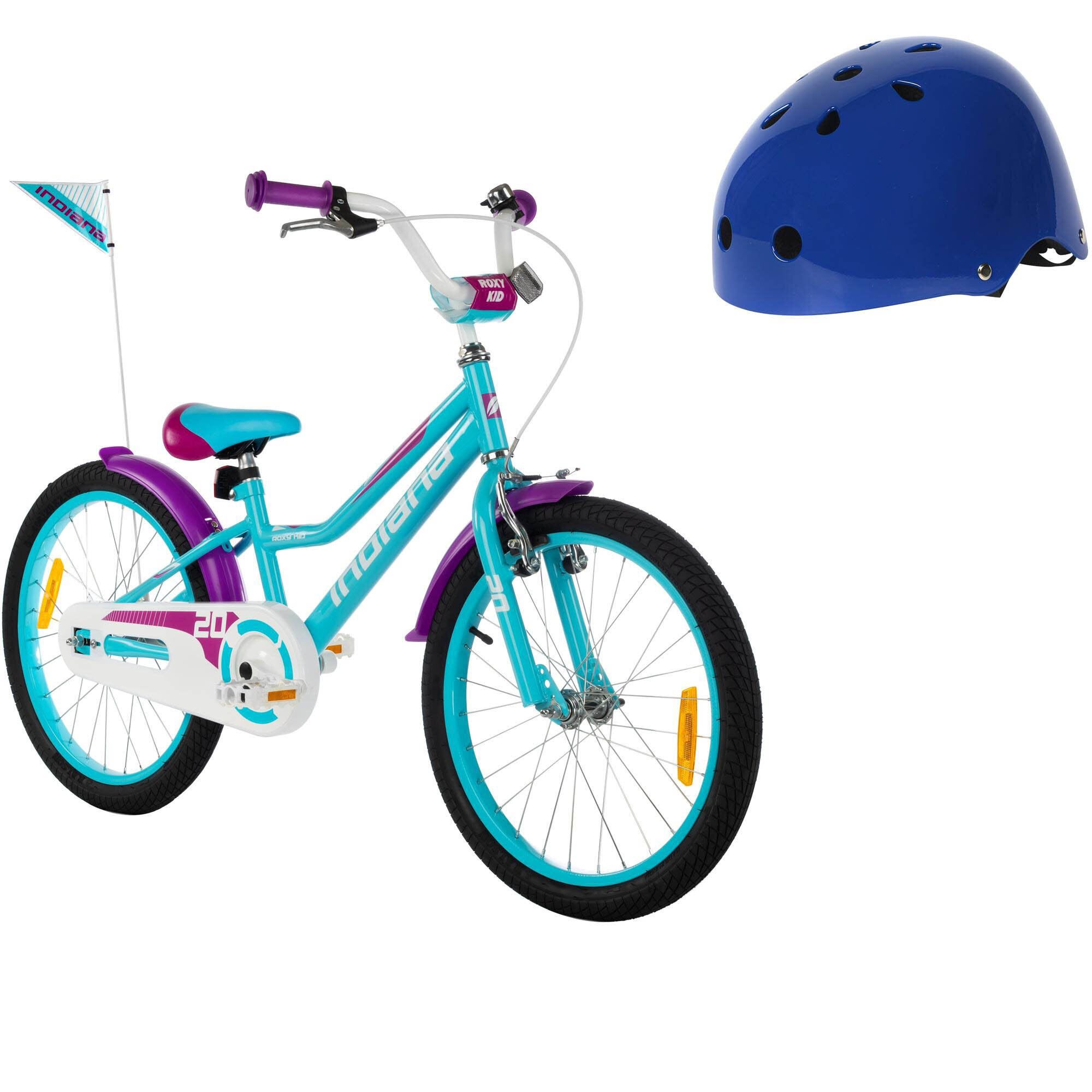 INDIANA Roxy Kid 20 cali Turkusowy 2024 Wzrost: 120-135 cm Wiek: 6-8 ...