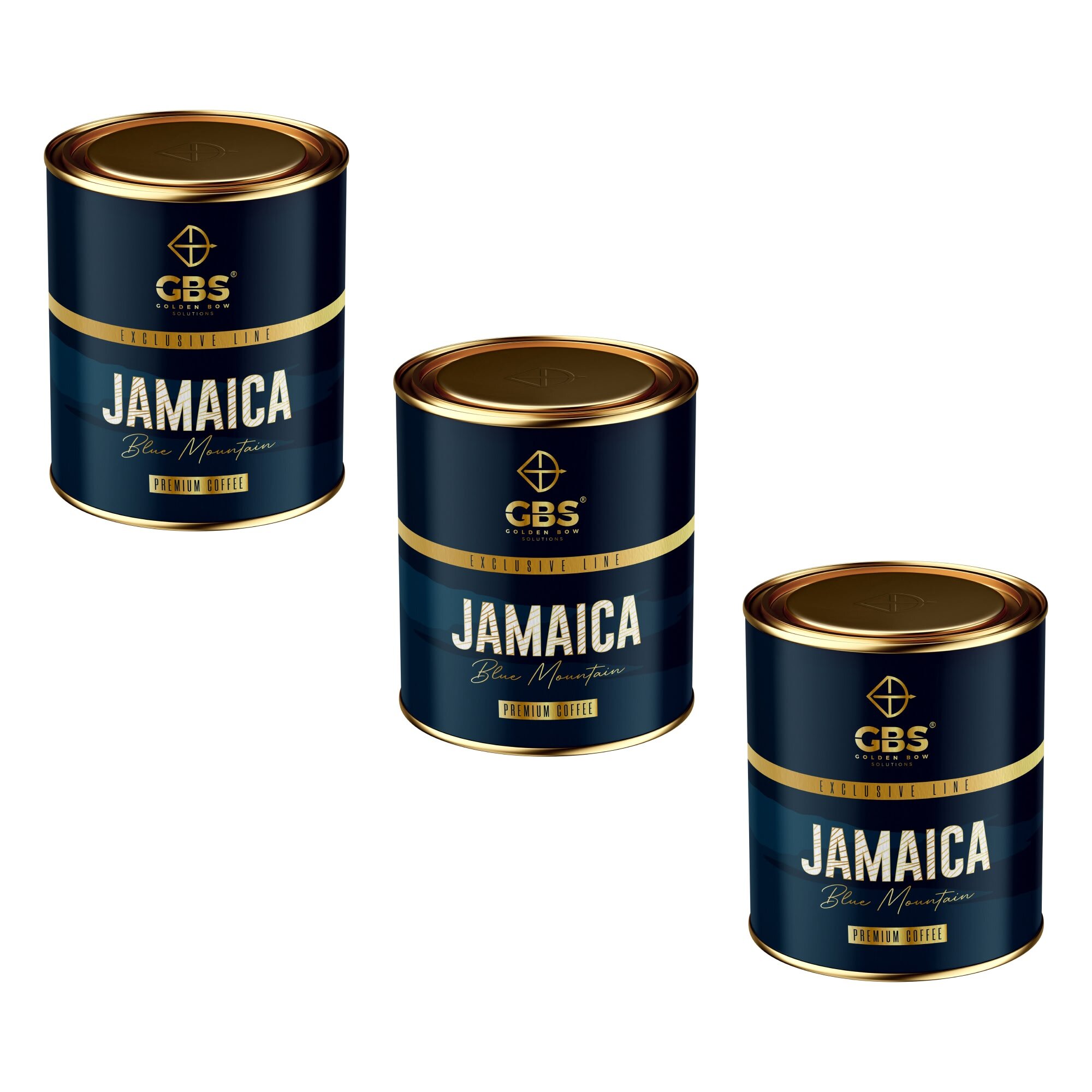 GOLDEN BOW SOLUTIONS Exclusive Line Jamaica Blue Mountain Arabica 3 x 0 ...