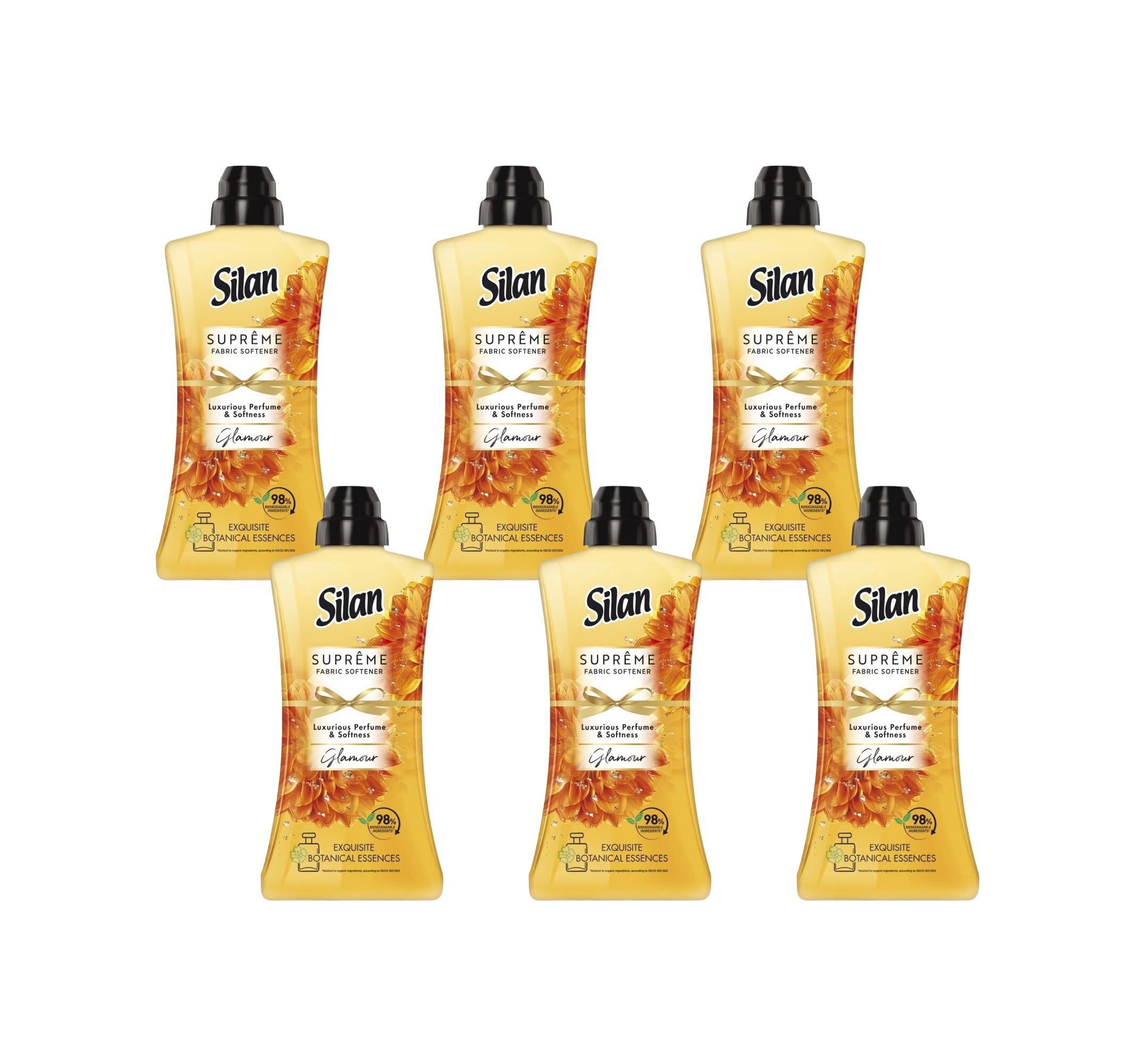 SILAN Supreme Glamour Gold 6 x 1012 ml Płyn do płukania - niskie ceny i opinie w Media Expert