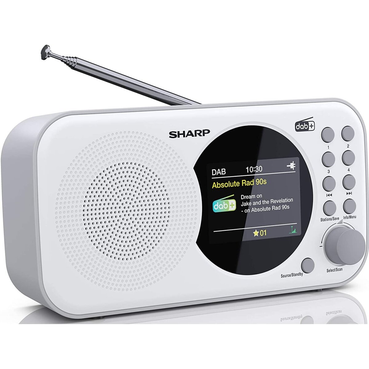 SHARP DR-P320 Biały Radio - ceny i opinie w Media Expert