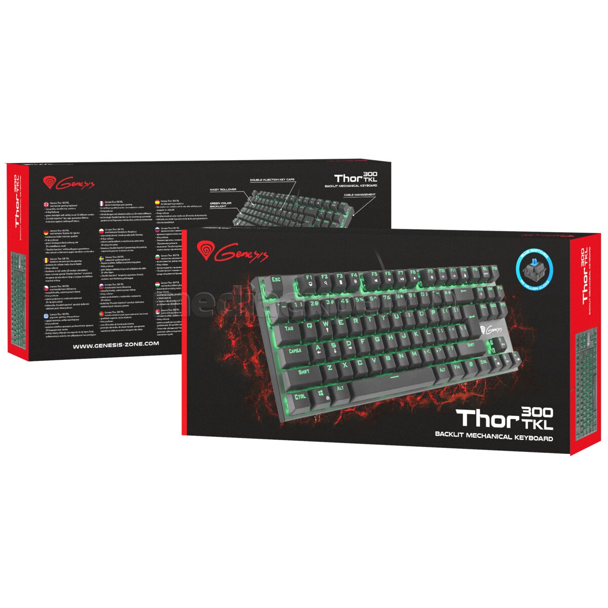 GENESIS Thor 300 TKL Outemu Blue Klawiatura - ceny i opinie w Media Expert