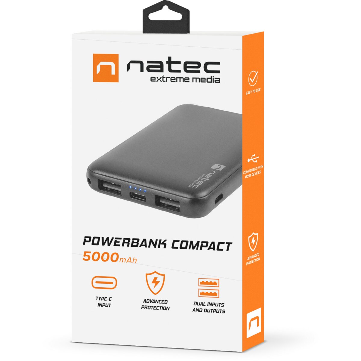 Powerbank NATEC EXTREME MEDIA Trevi Compact 5000mAh - ceny i opinie w ...