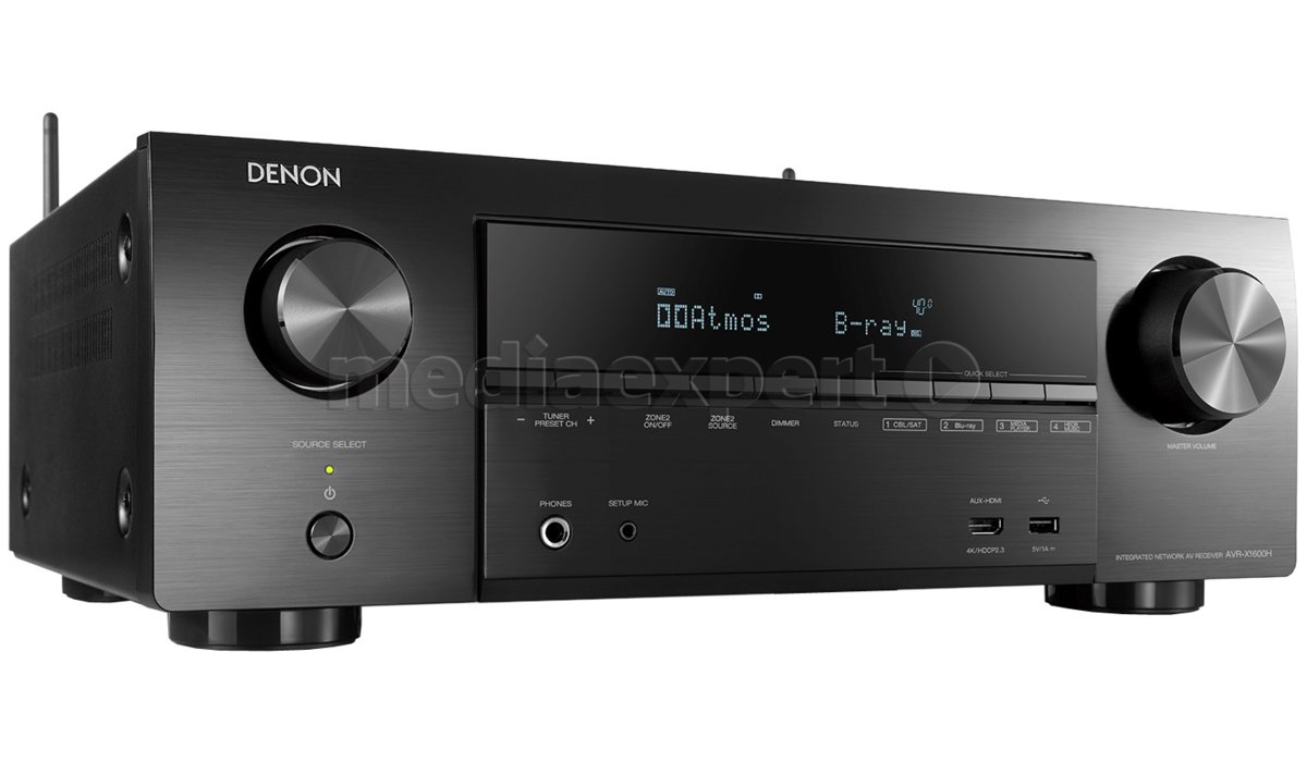 DENON AVR-X1600H Czarny Amplituner - ceny i opinie w Media Expert